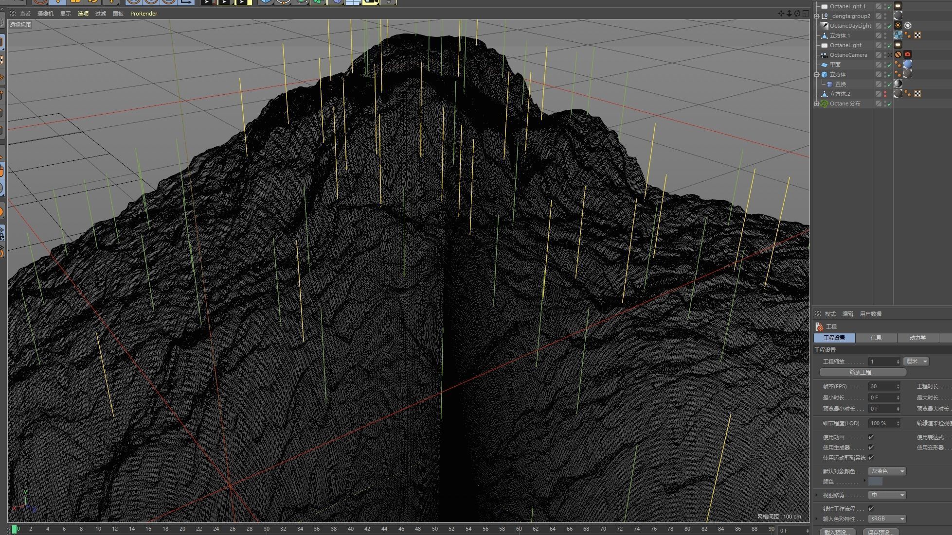 Sea Ocean Lighthouse tree scifi cube bay beach island C4D OC 3D model | CGTrader