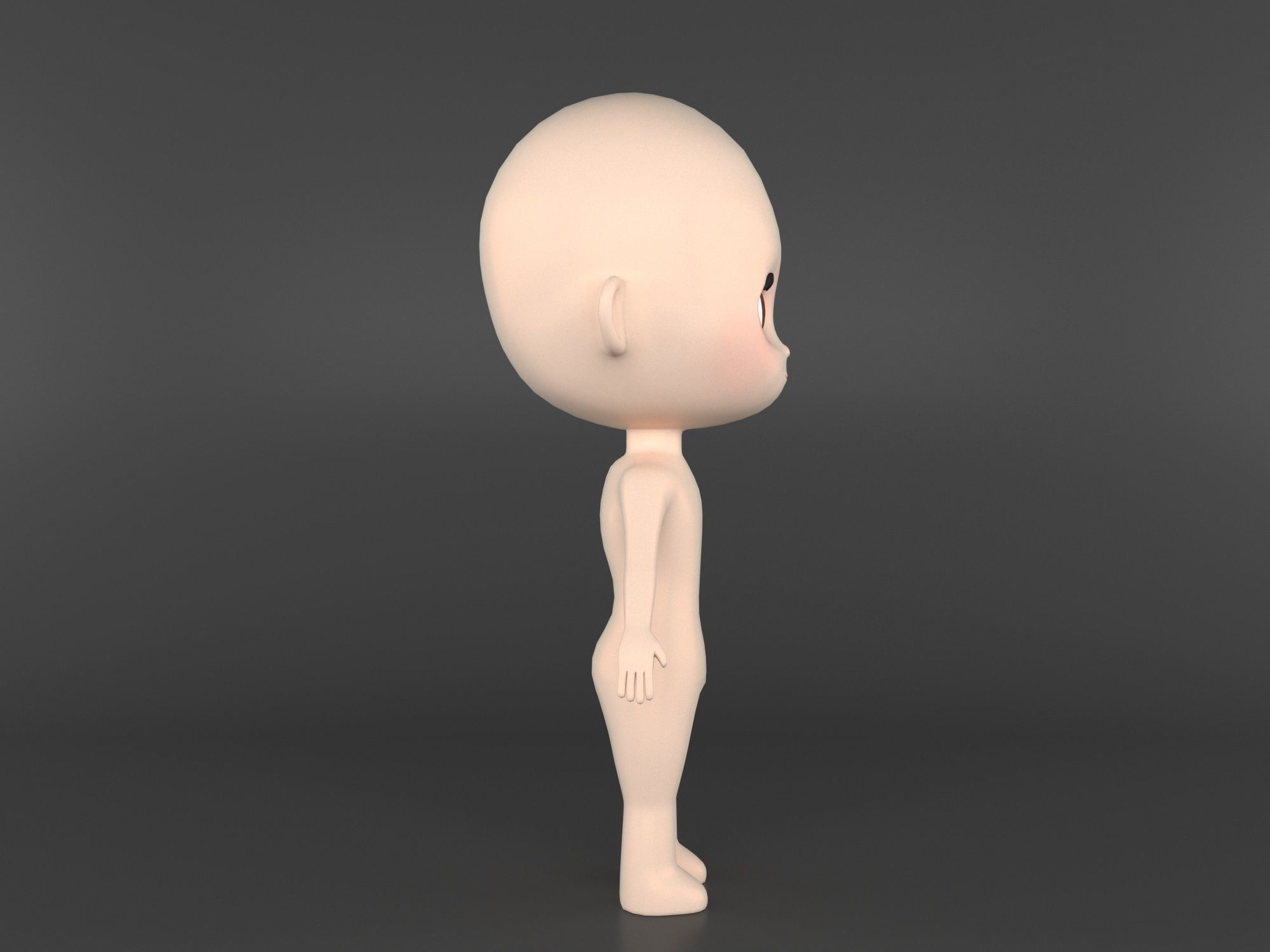 character chibi 3d model 3D model | CGTrader