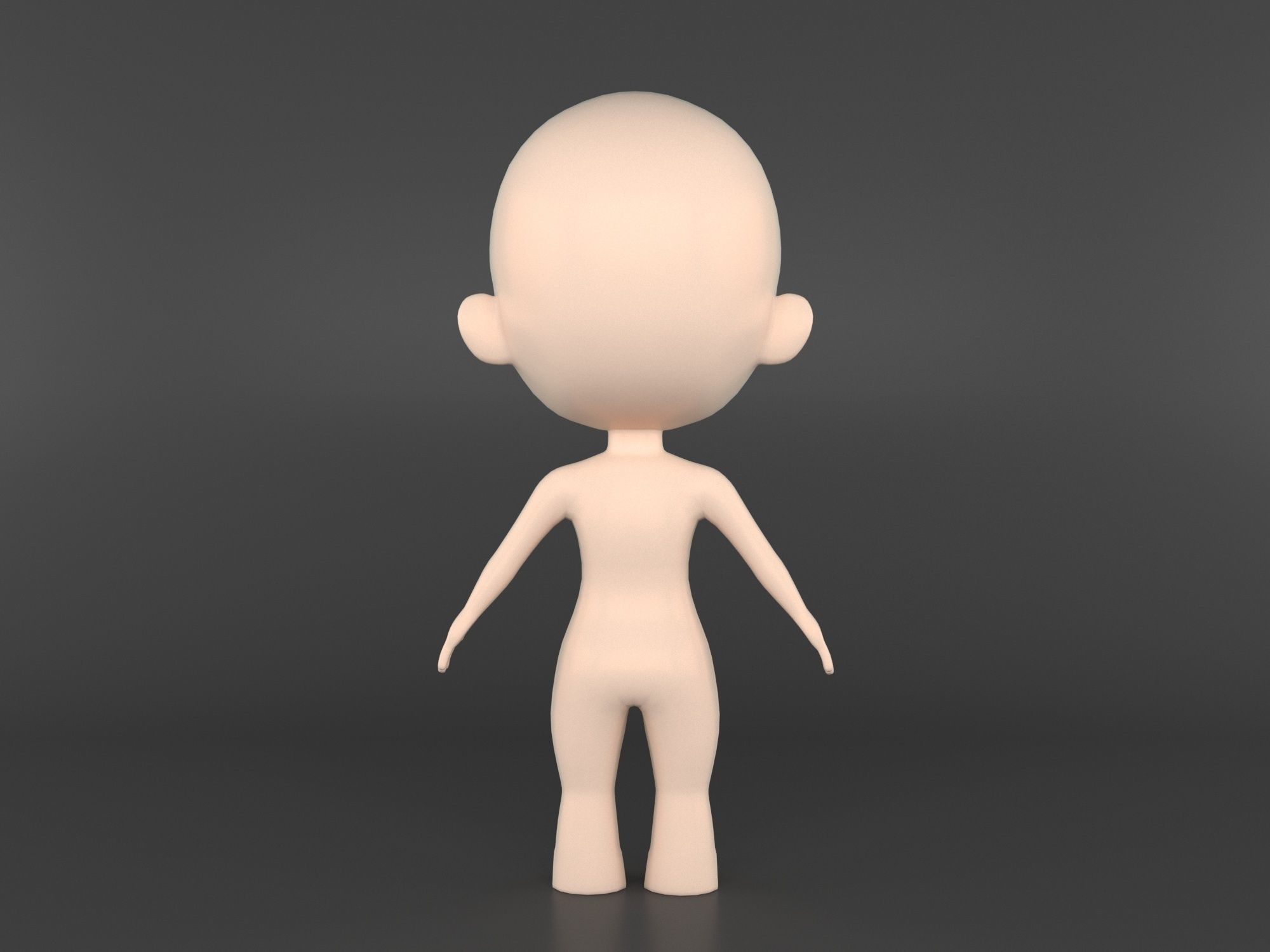 character chibi 3d model 3D model | CGTrader