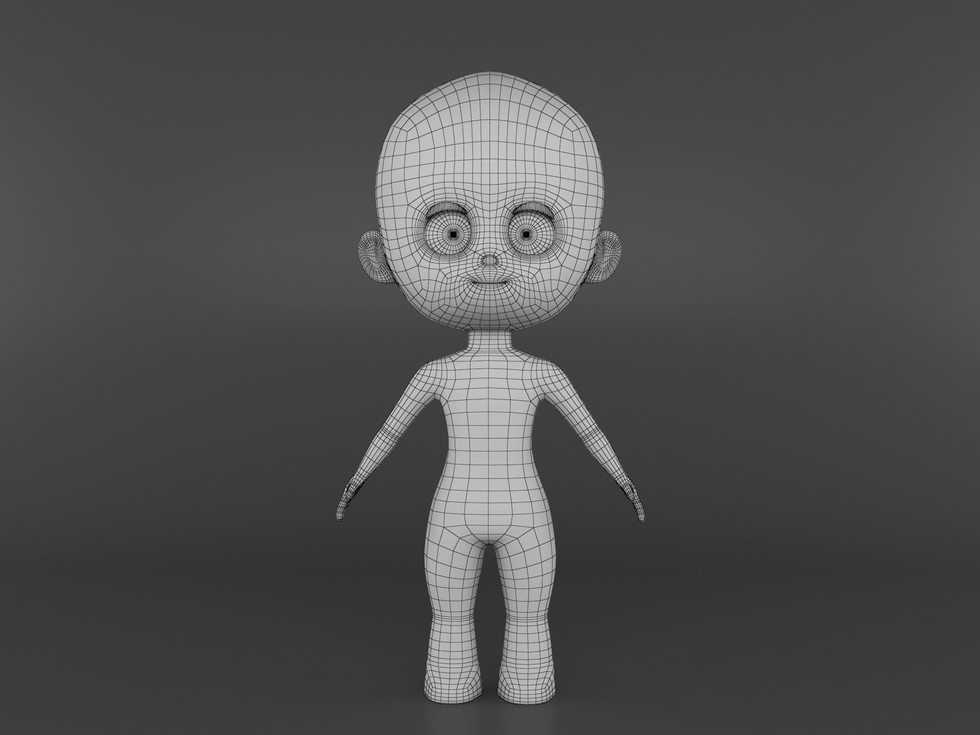 character chibi 3d model 3D model | CGTrader