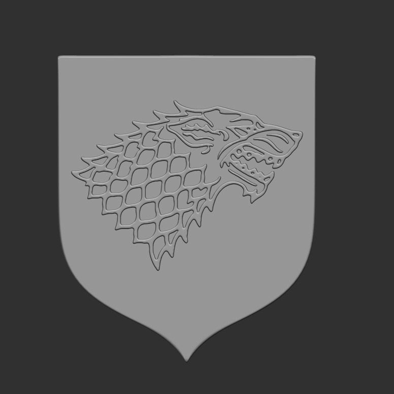 House of Stark Sigil free 3D model 3D printable | CGTrader