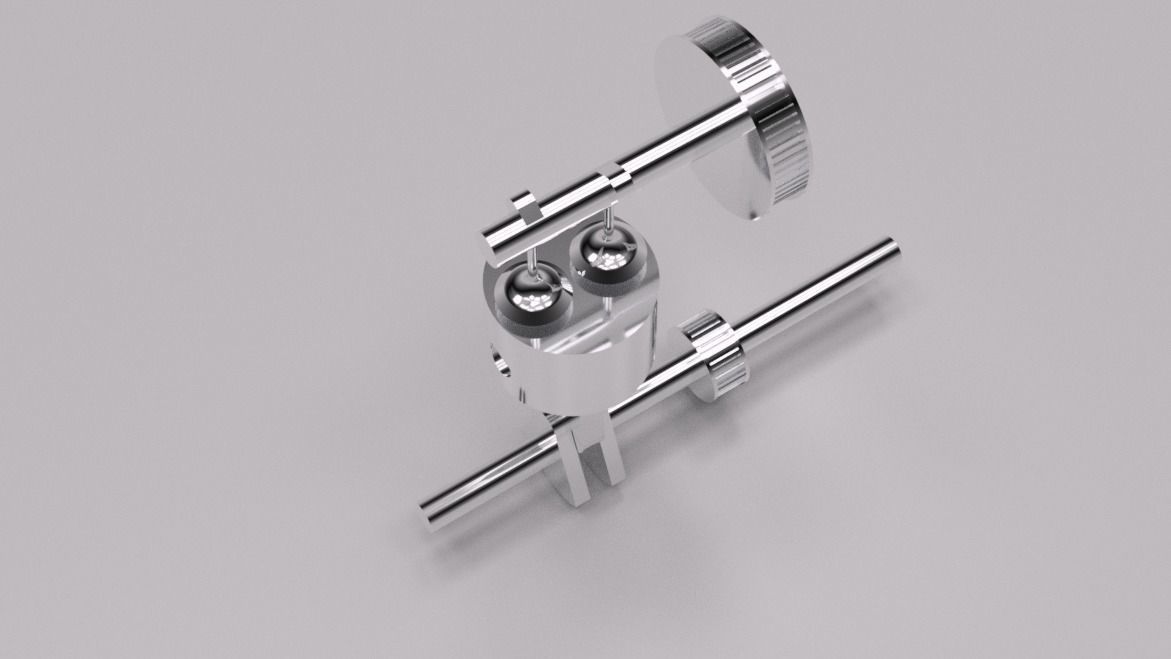 4 stroke 1 cilinder engine model 3D model | CGTrader