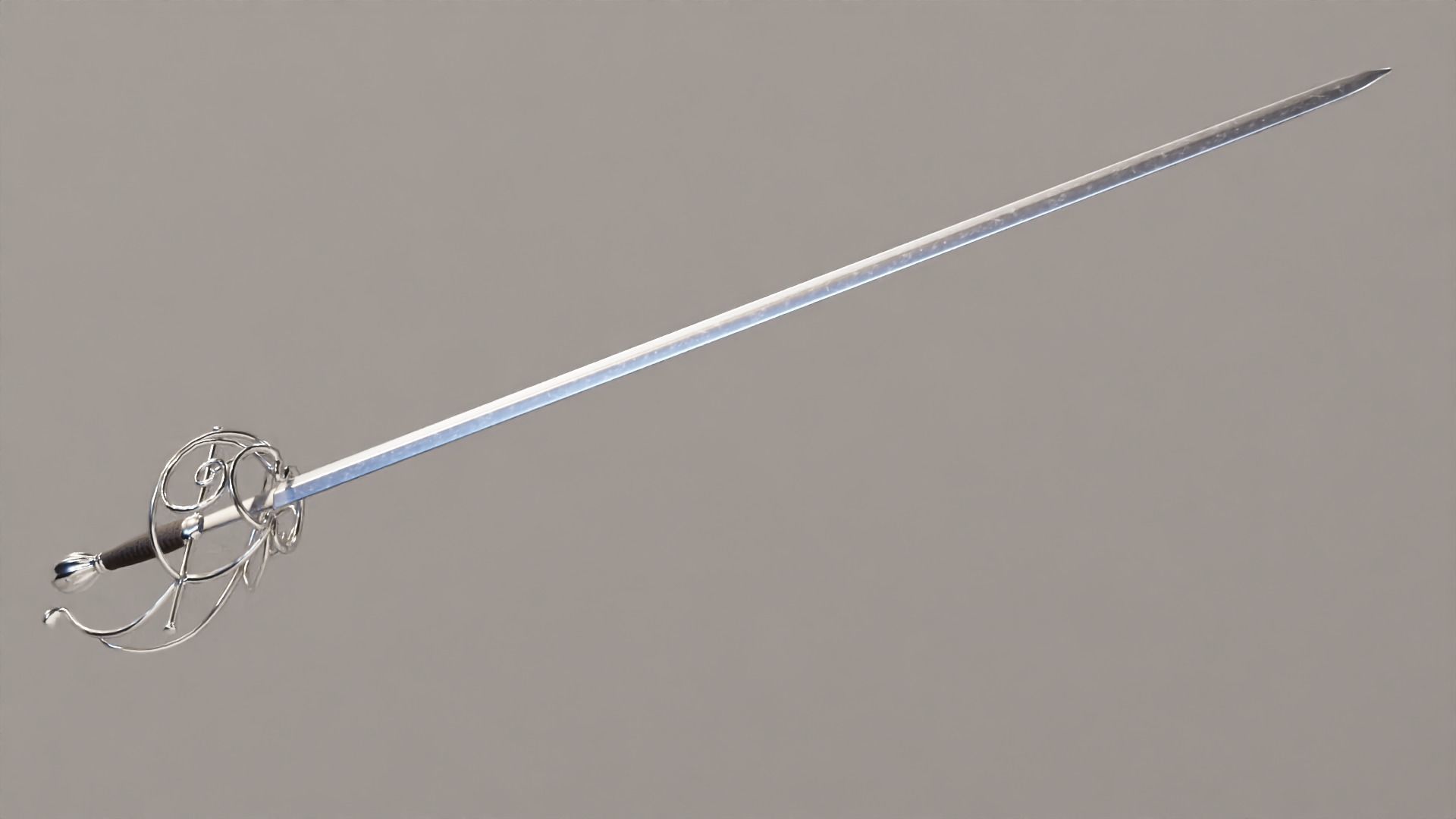 3D model Rapier Western European Sword VR / AR / low-poly | CGTrader