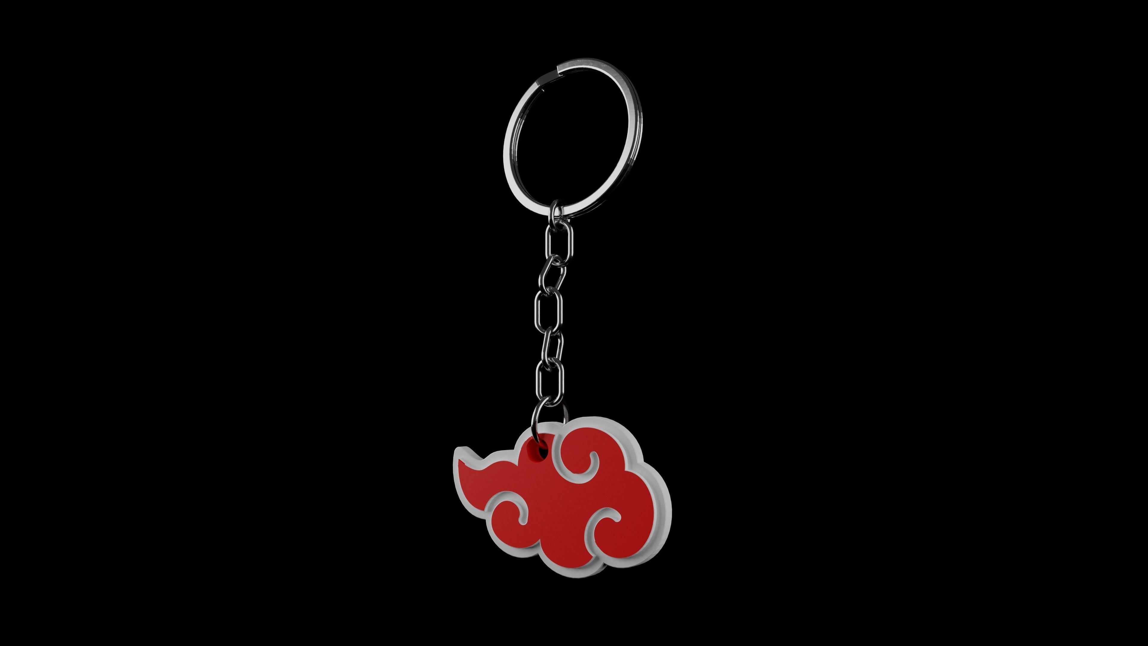 Akatsuki Keychain 3D model 3D printable | CGTrader