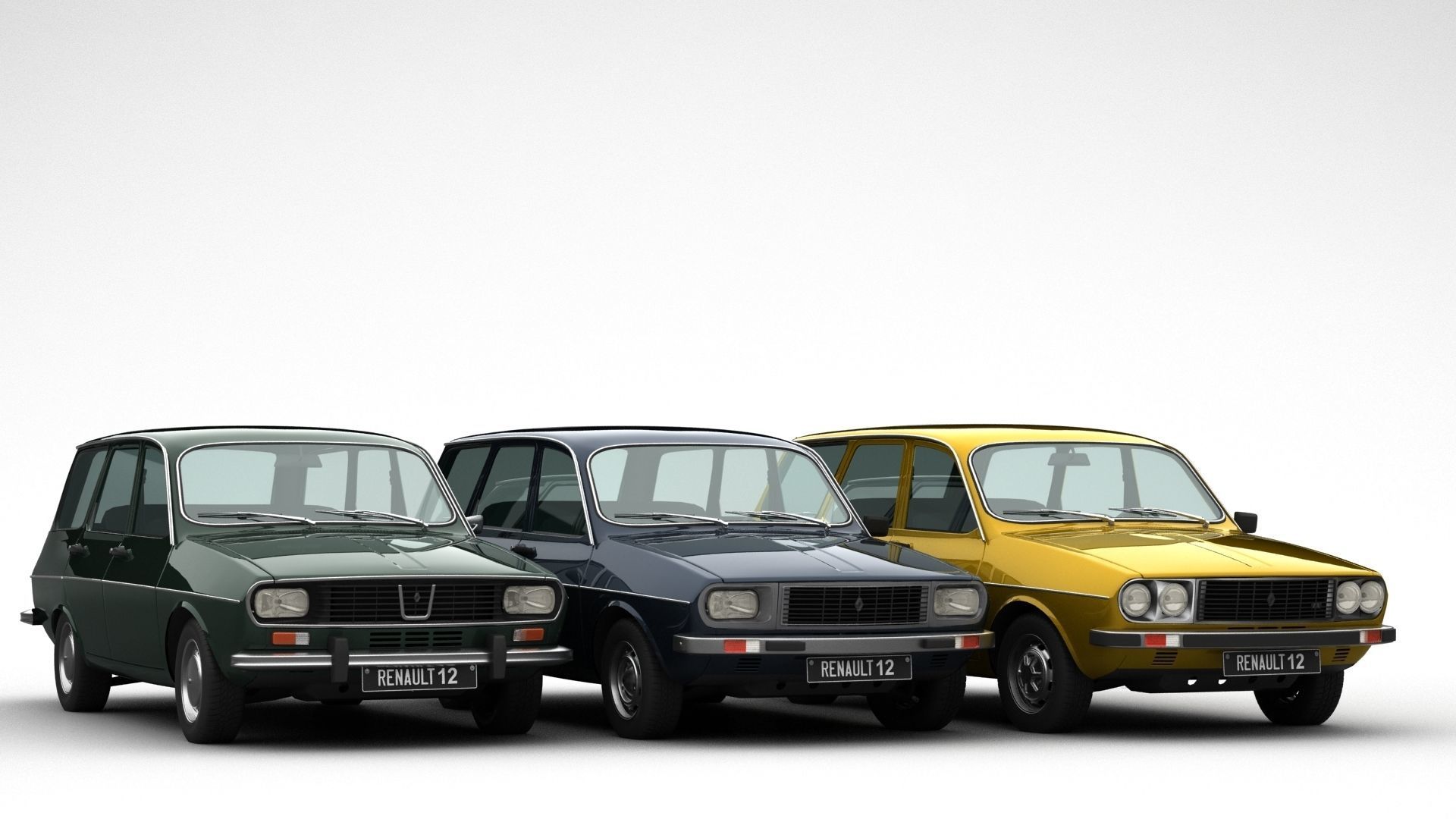 Renault 12 SW Pack 3D model | CGTrader