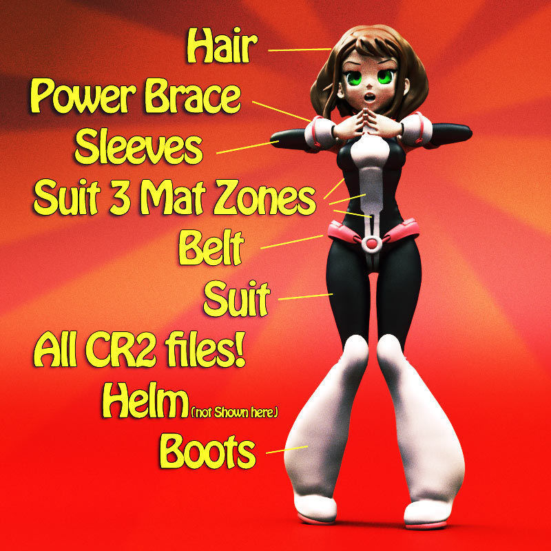 Anime Girl Sinon Collection for Poser 6 and above 3D model rigged ...