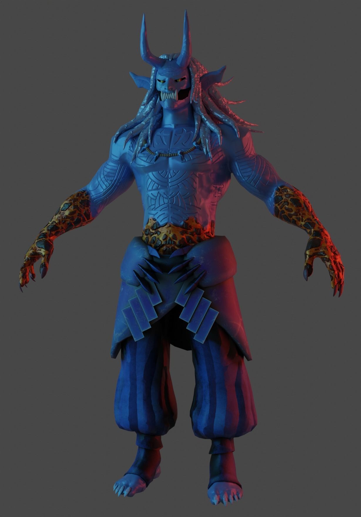 3D model Oni Character VR / AR / low-poly | CGTrader