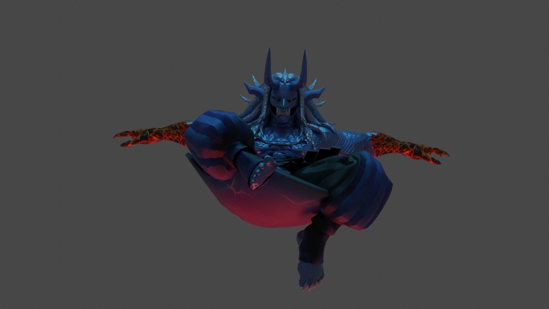3D model Oni Character VR / AR / low-poly | CGTrader