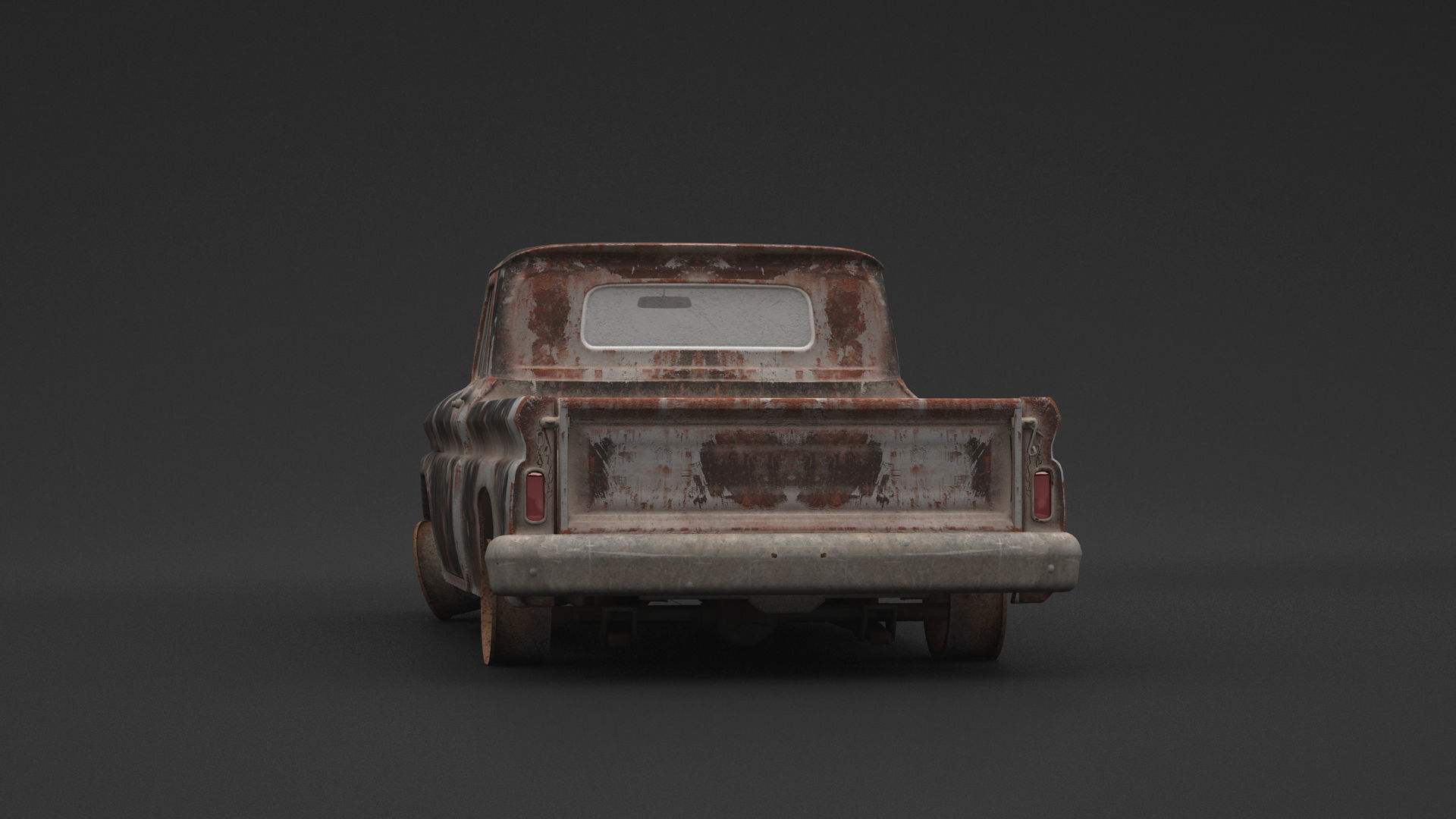 Old Pickup Rusty 3D model | CGTrader