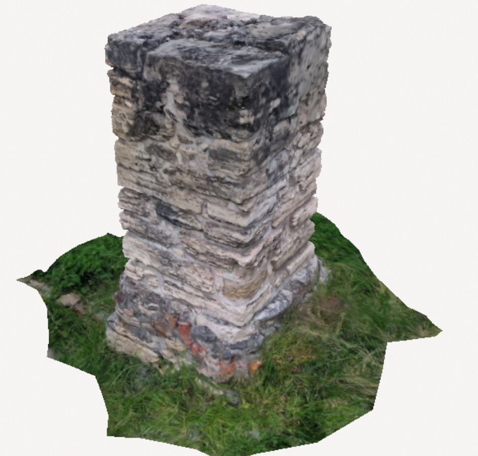 Brick Column 3D model | CGTrader