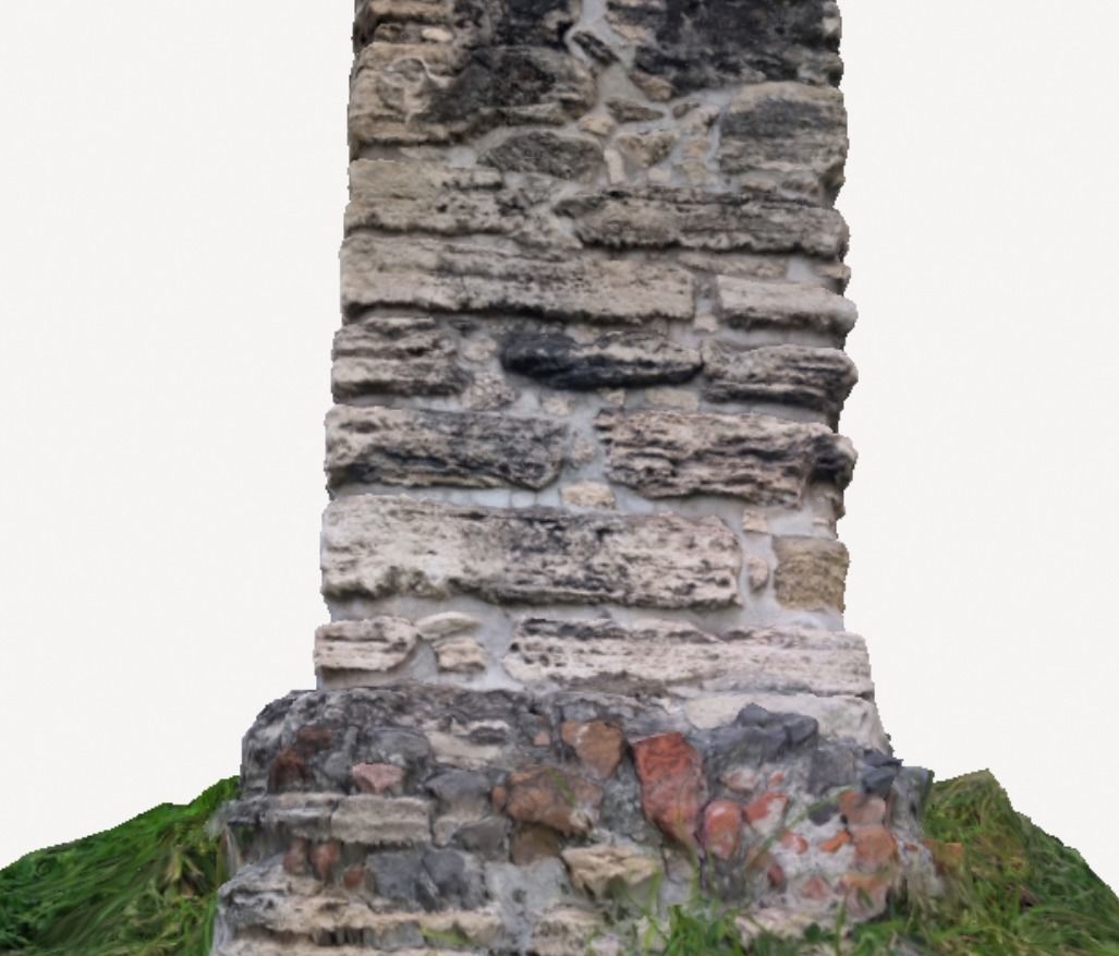 Brick Column 3D model | CGTrader