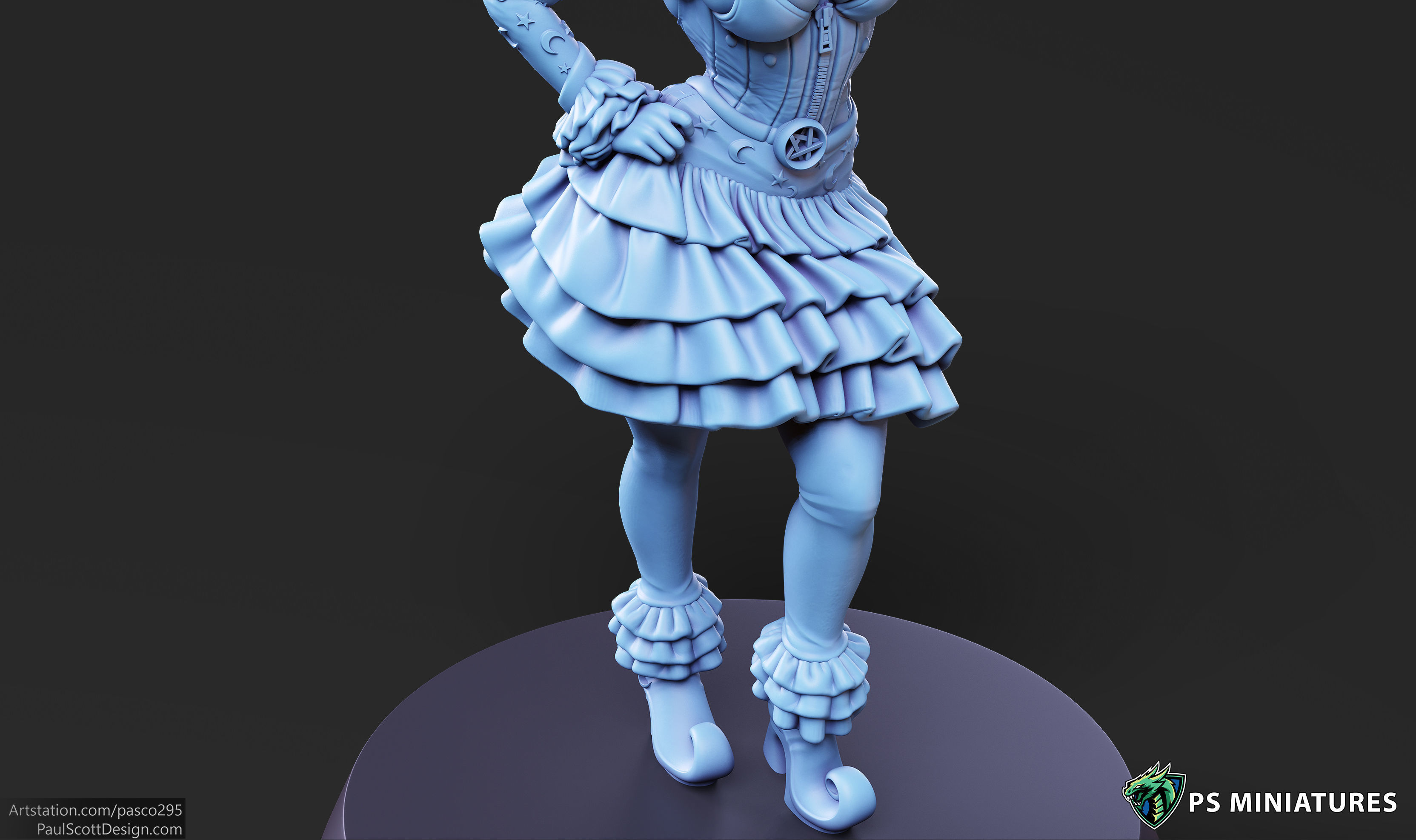 Witch Elf Pose 2 3D model 3D printable | CGTrader