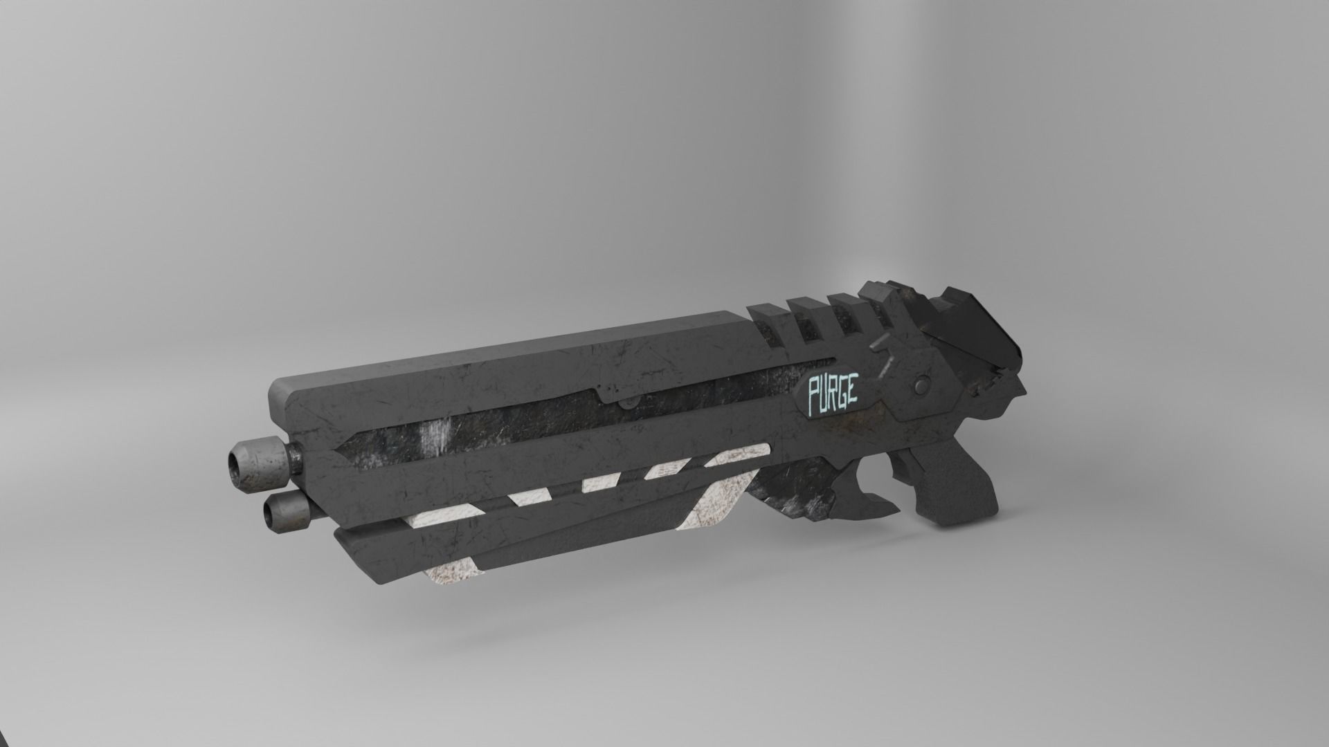 Apocalyptic Gun 3D model | CGTrader