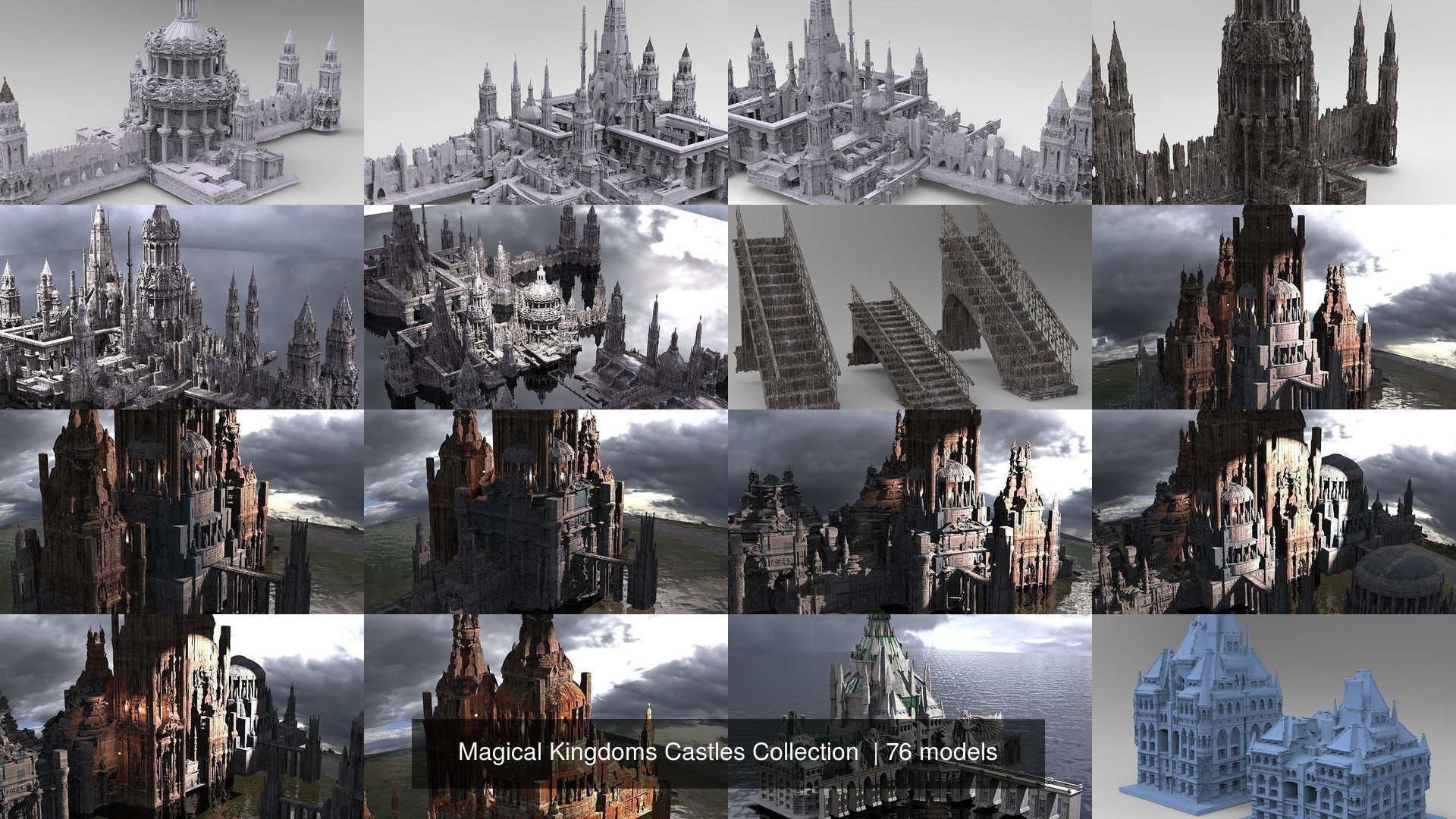 Magical Kingdoms Castles Collection | CGTrader