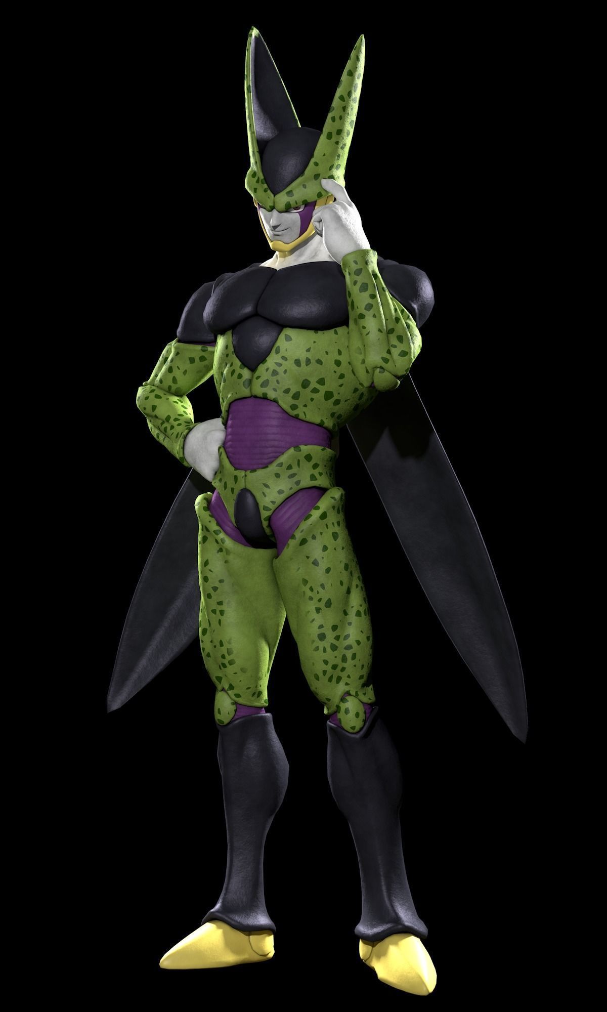 Dragon Ball Z Perfect Cell 3D Model 3D model rigged | CGTrader