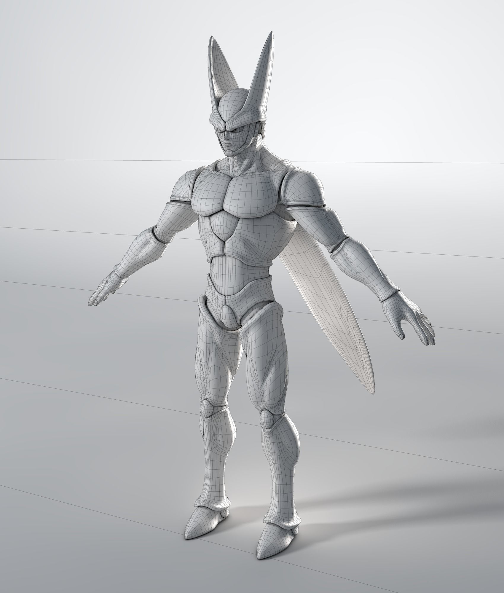Dragon Ball Z Perfect Cell 3D Model 3D model rigged | CGTrader
