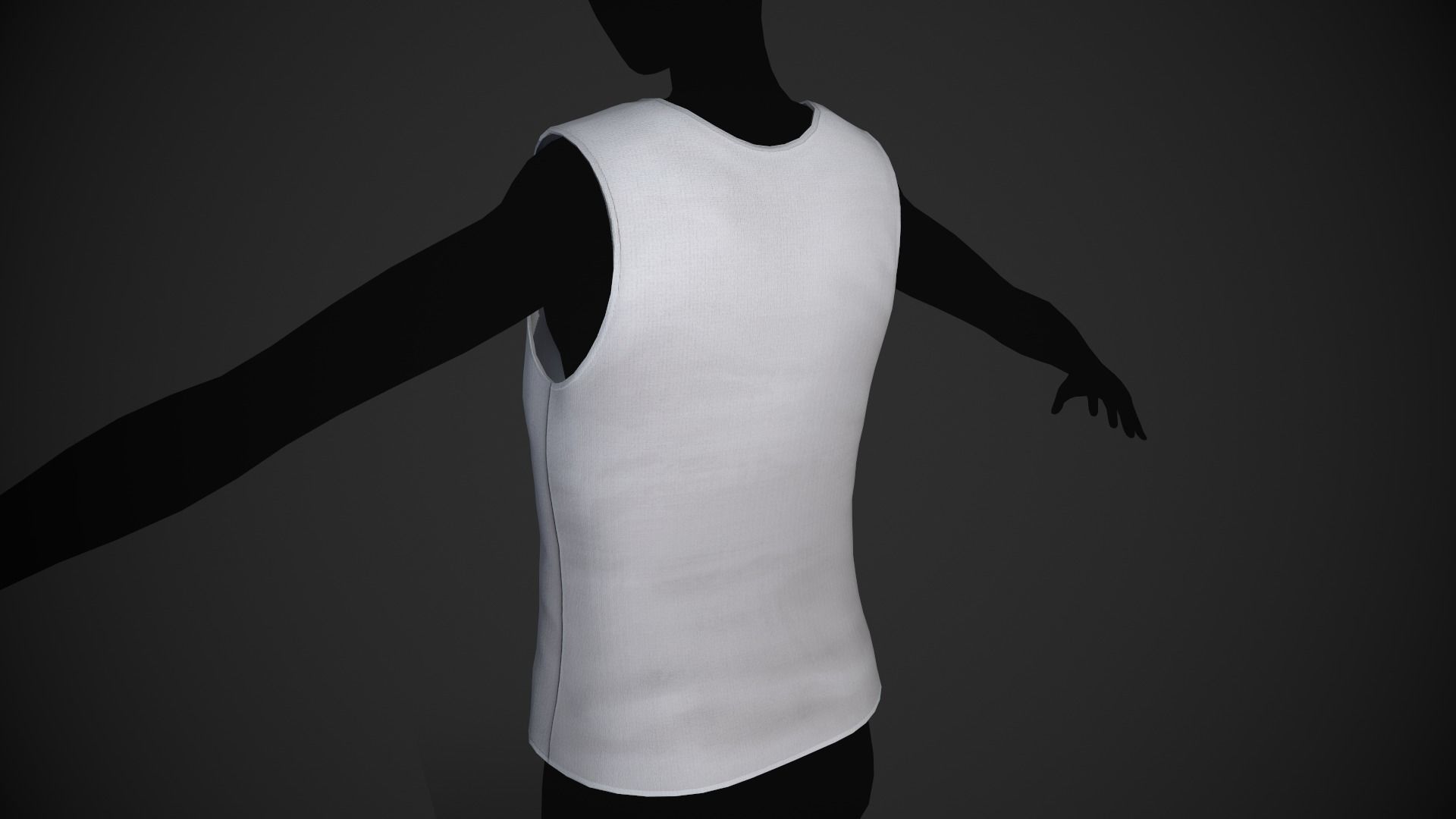 3D model White Tank Top VR / AR / low-poly | CGTrader