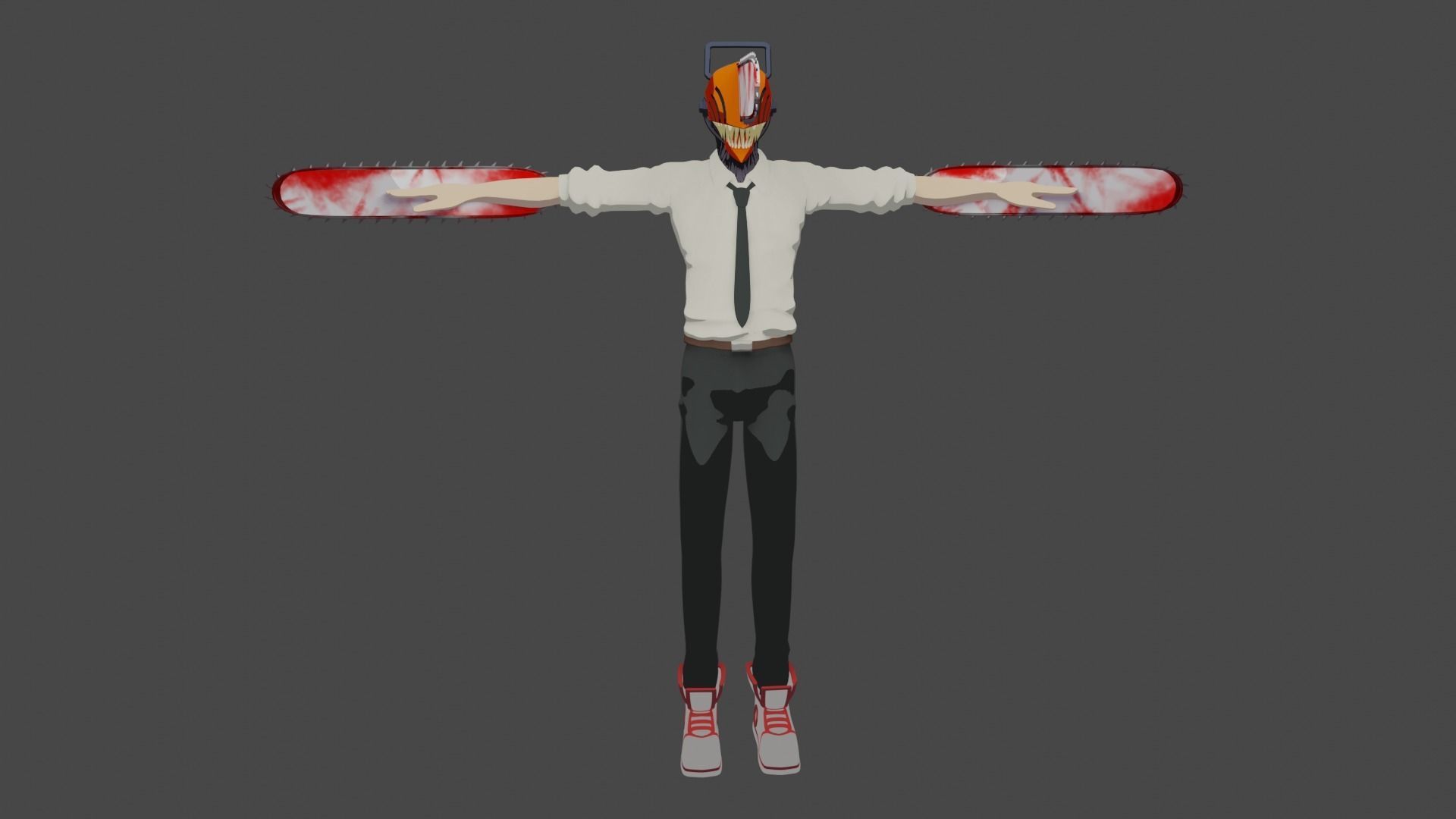 Chainsaw Man Rig 3D model rigged | CGTrader