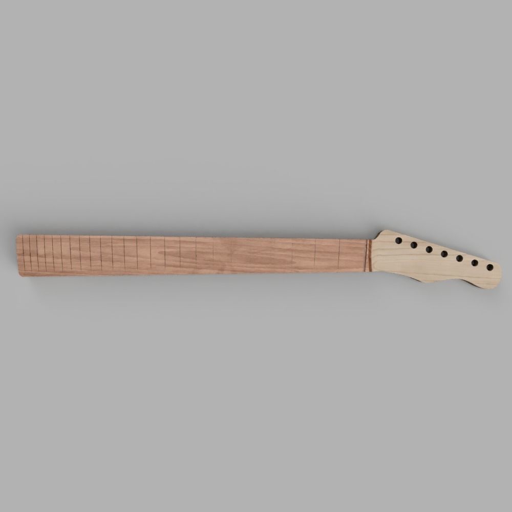CNC Modern 7 String Telecaster Guitar Body and Neck 3D CAD Model 3D ...