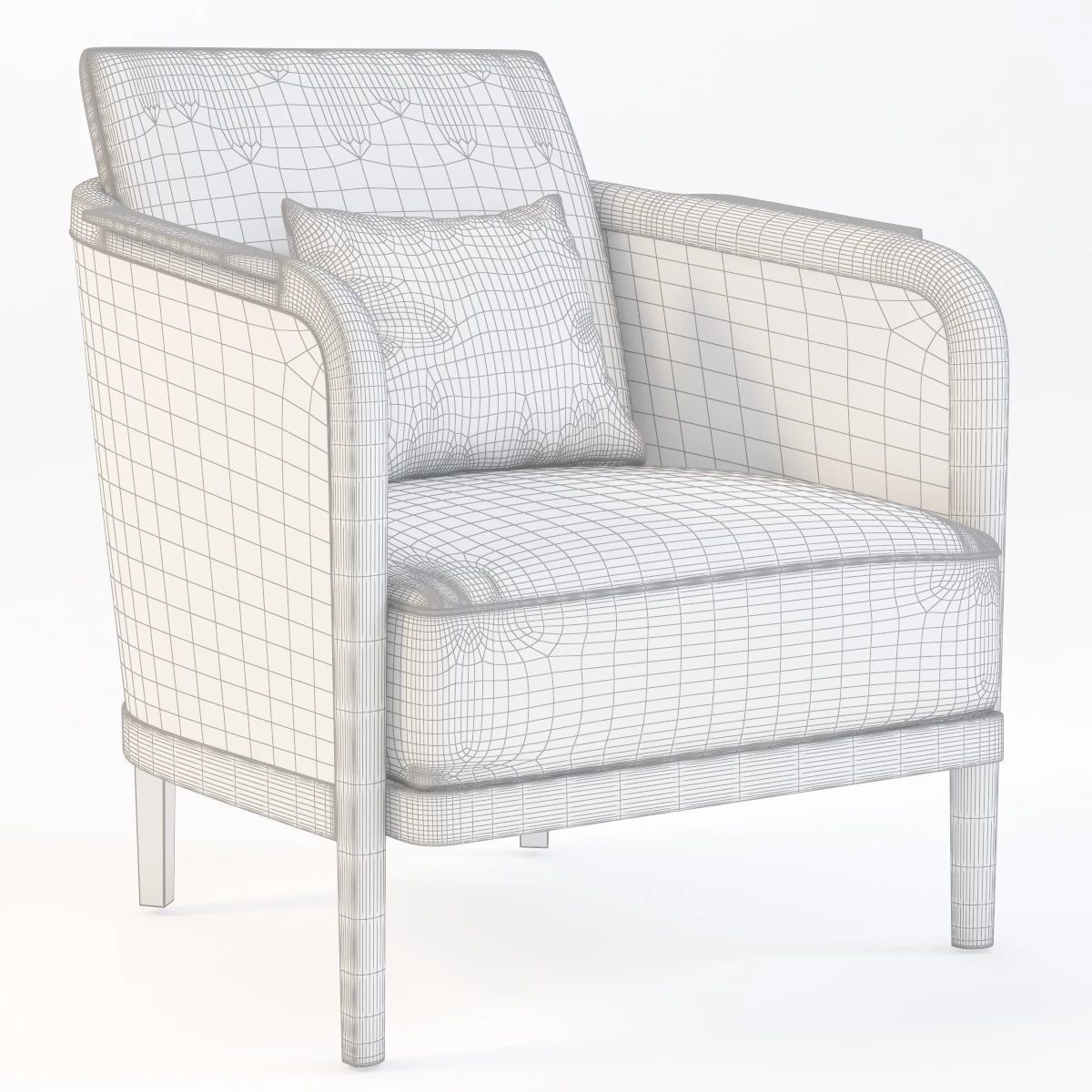 Flexform Mondo Armchair 3D model | CGTrader