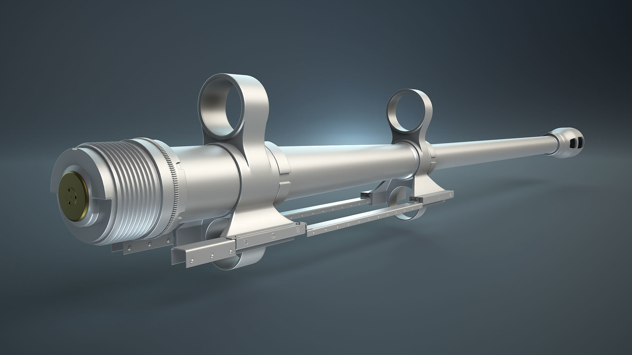 ZiS-3 gun for SU-76 3D model | CGTrader