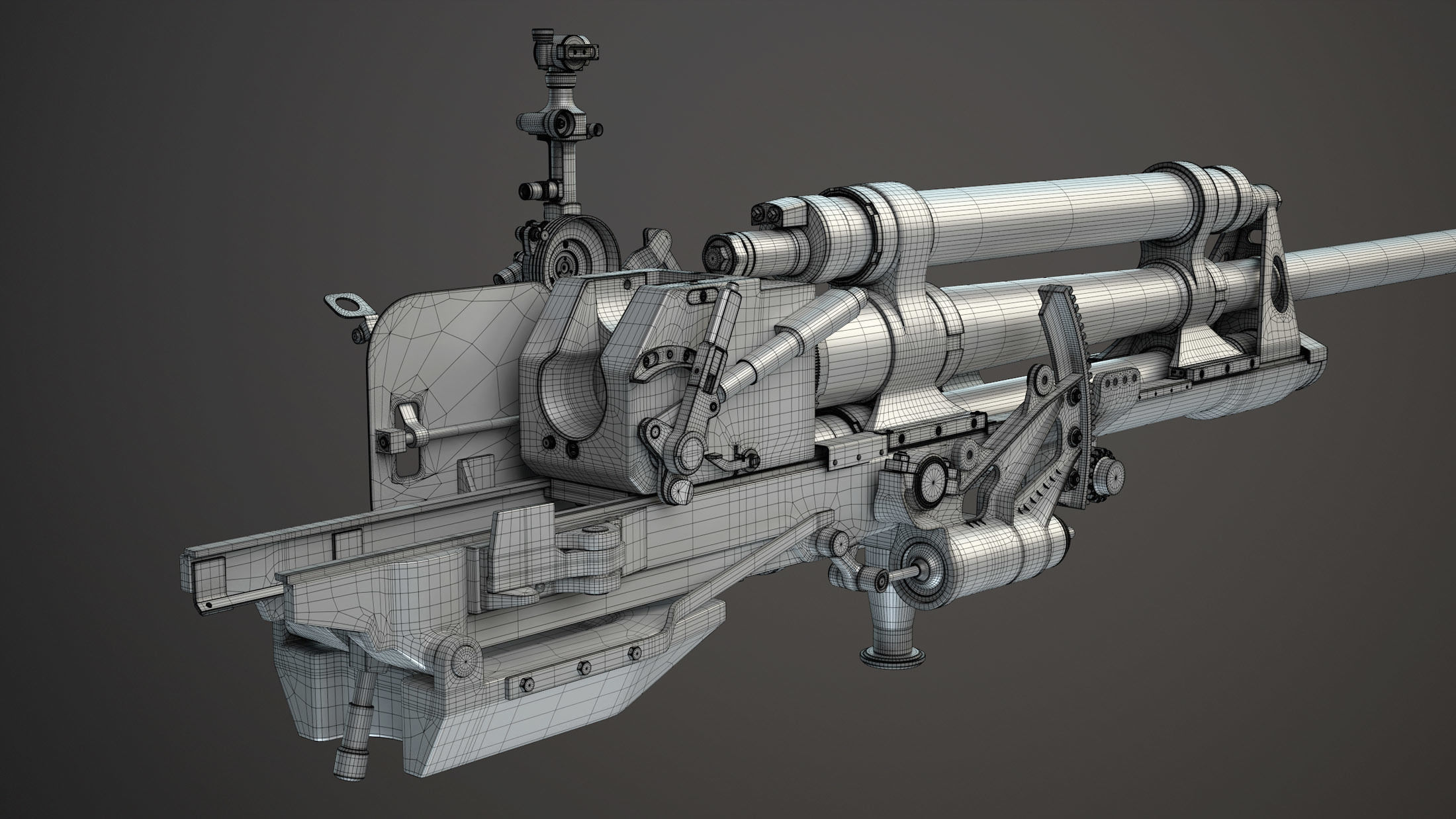 ZiS-3 gun for SU-76 3D model | CGTrader