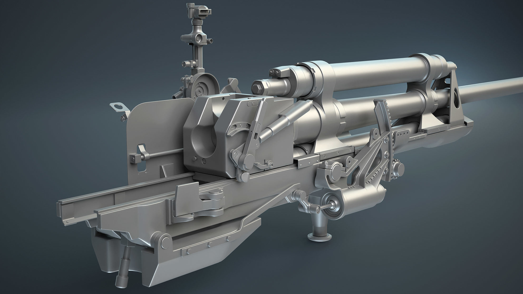 ZiS-3 gun for SU-76 3D model | CGTrader