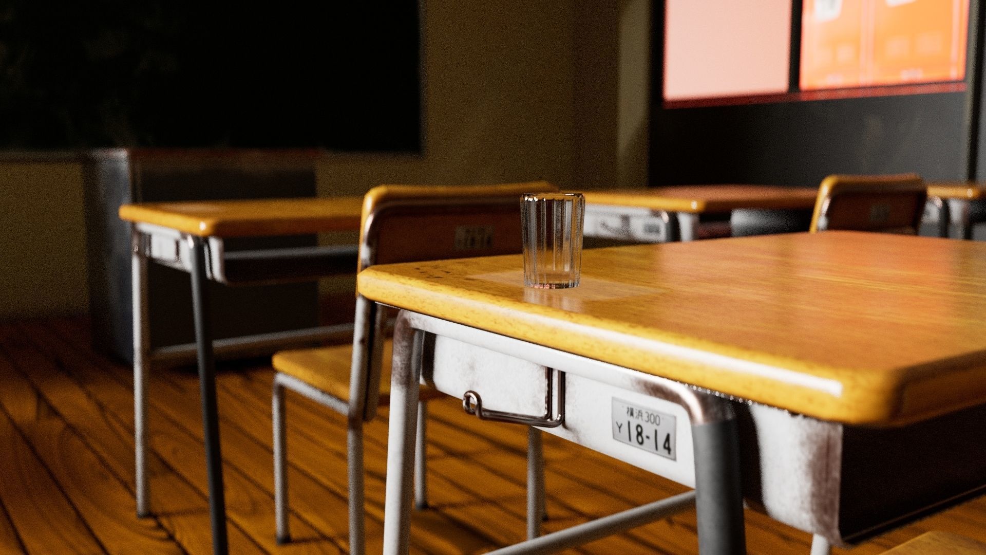 Japan Class Room 3D model 3D model | CGTrader