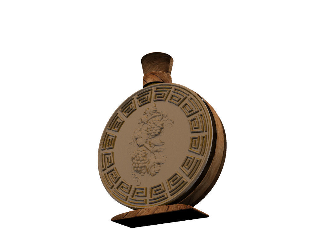 Wooden Flask 3D model | CGTrader