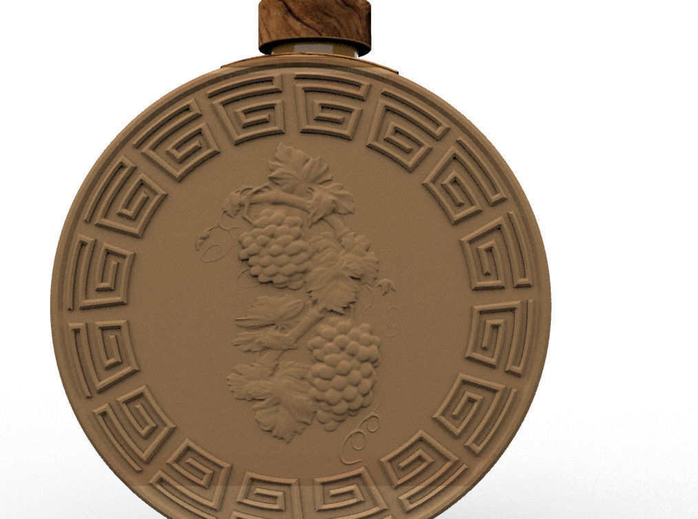 Wooden Flask 3D model | CGTrader