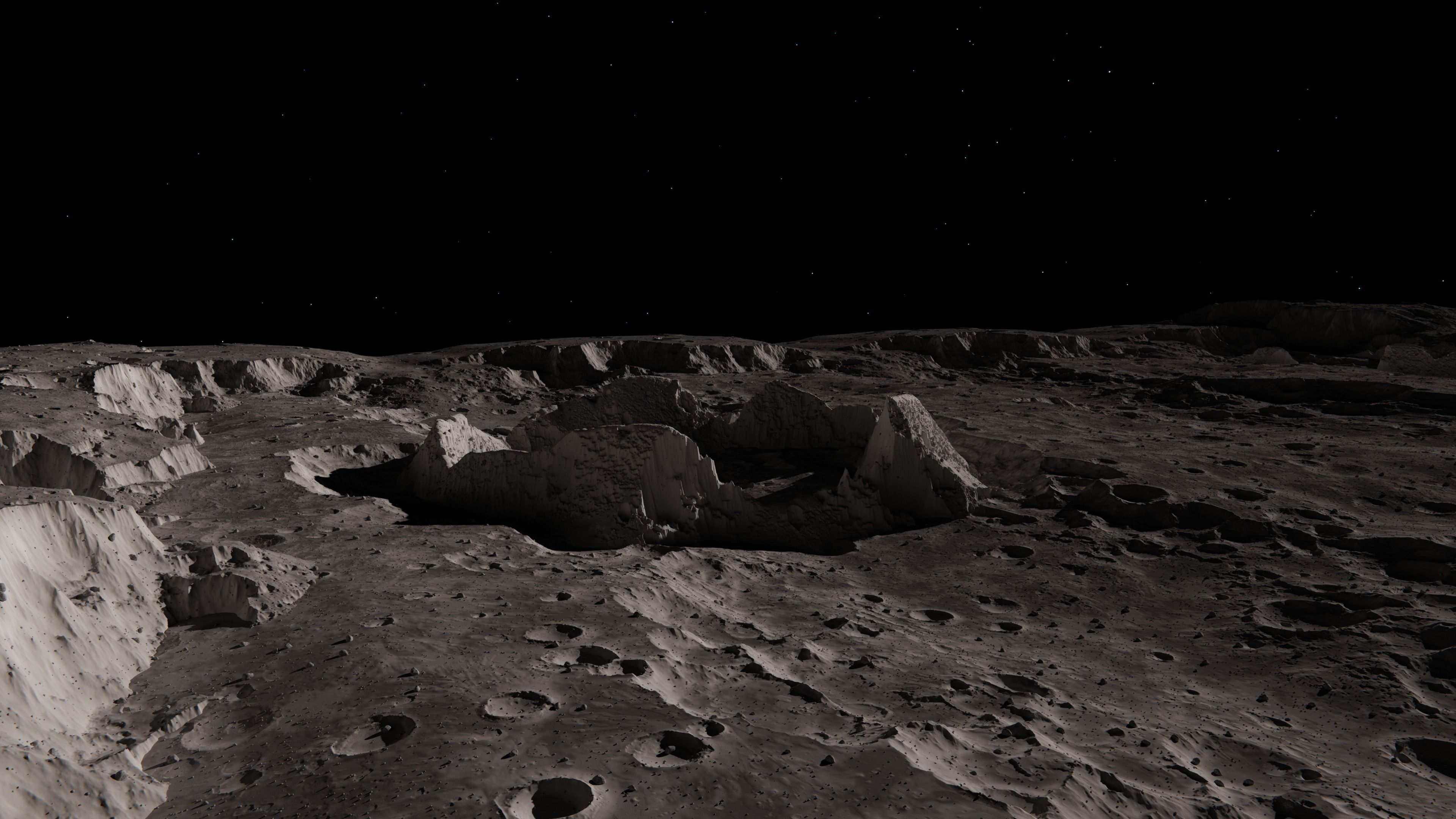 Photorealistic Moon Surface 3D model | CGTrader