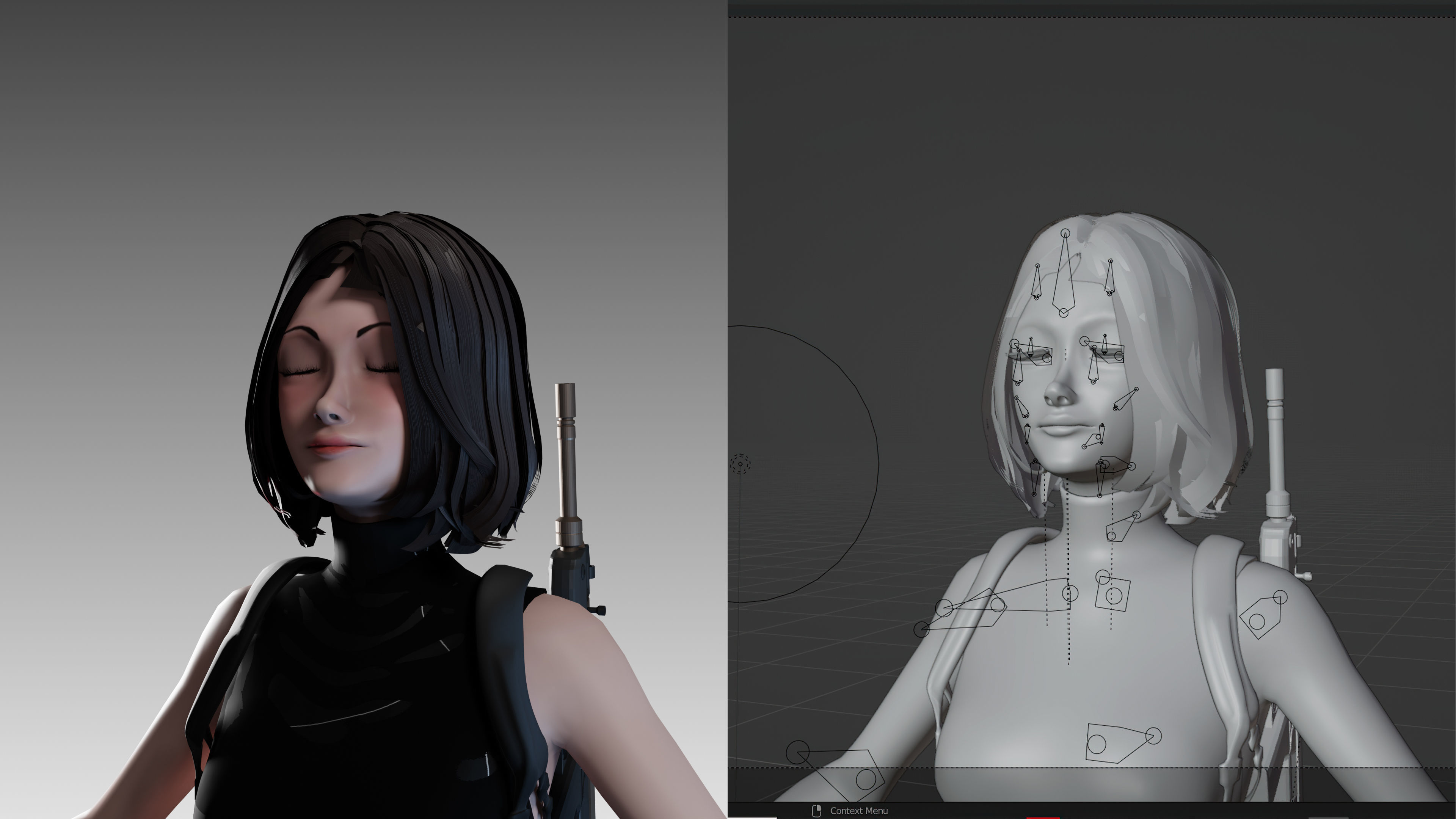 3D model Battle Spec Ops Girl Operator VR / AR / low-poly | CGTrader