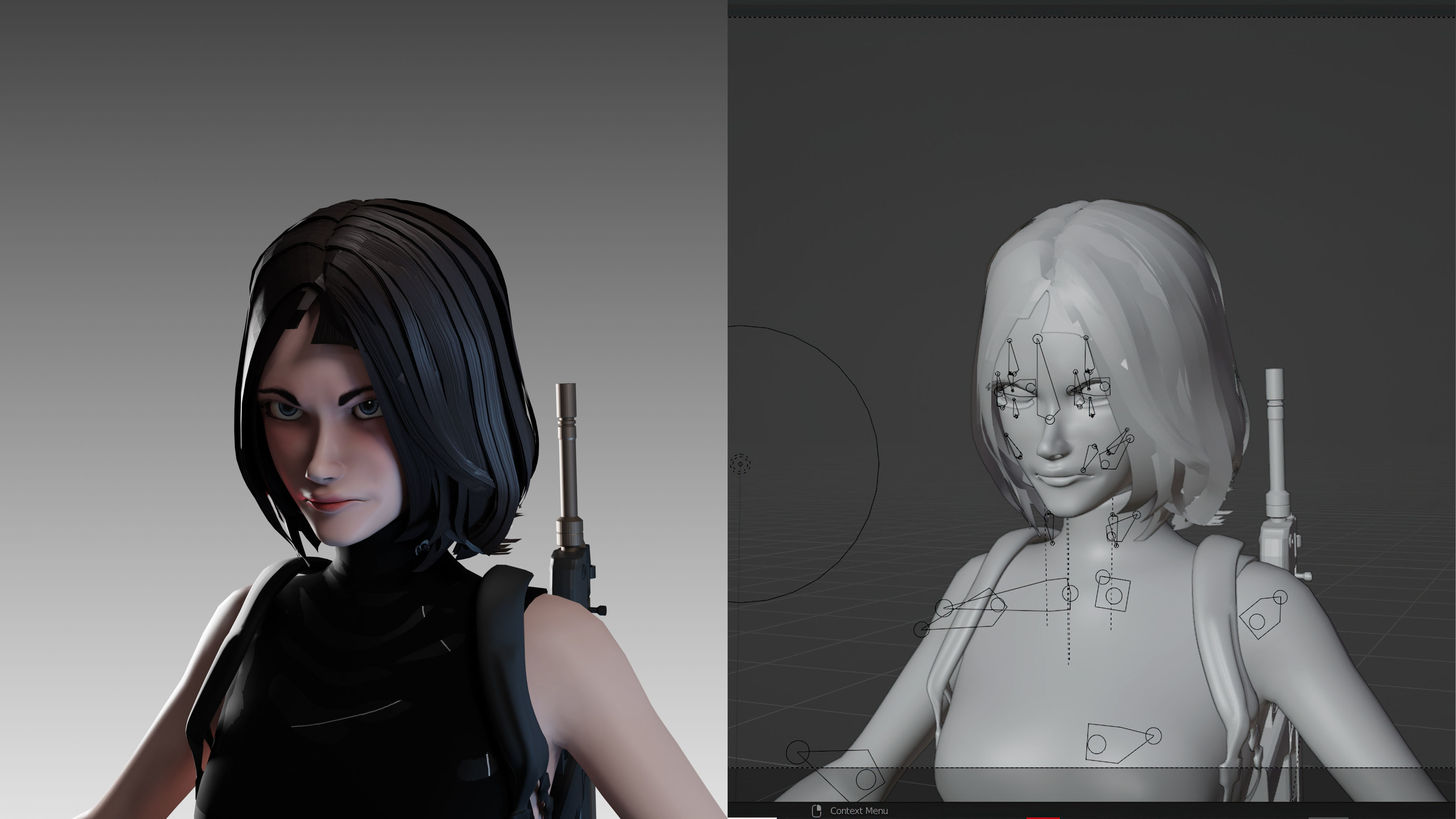 3D model Battle Spec Ops Girl Operator VR / AR / low-poly | CGTrader