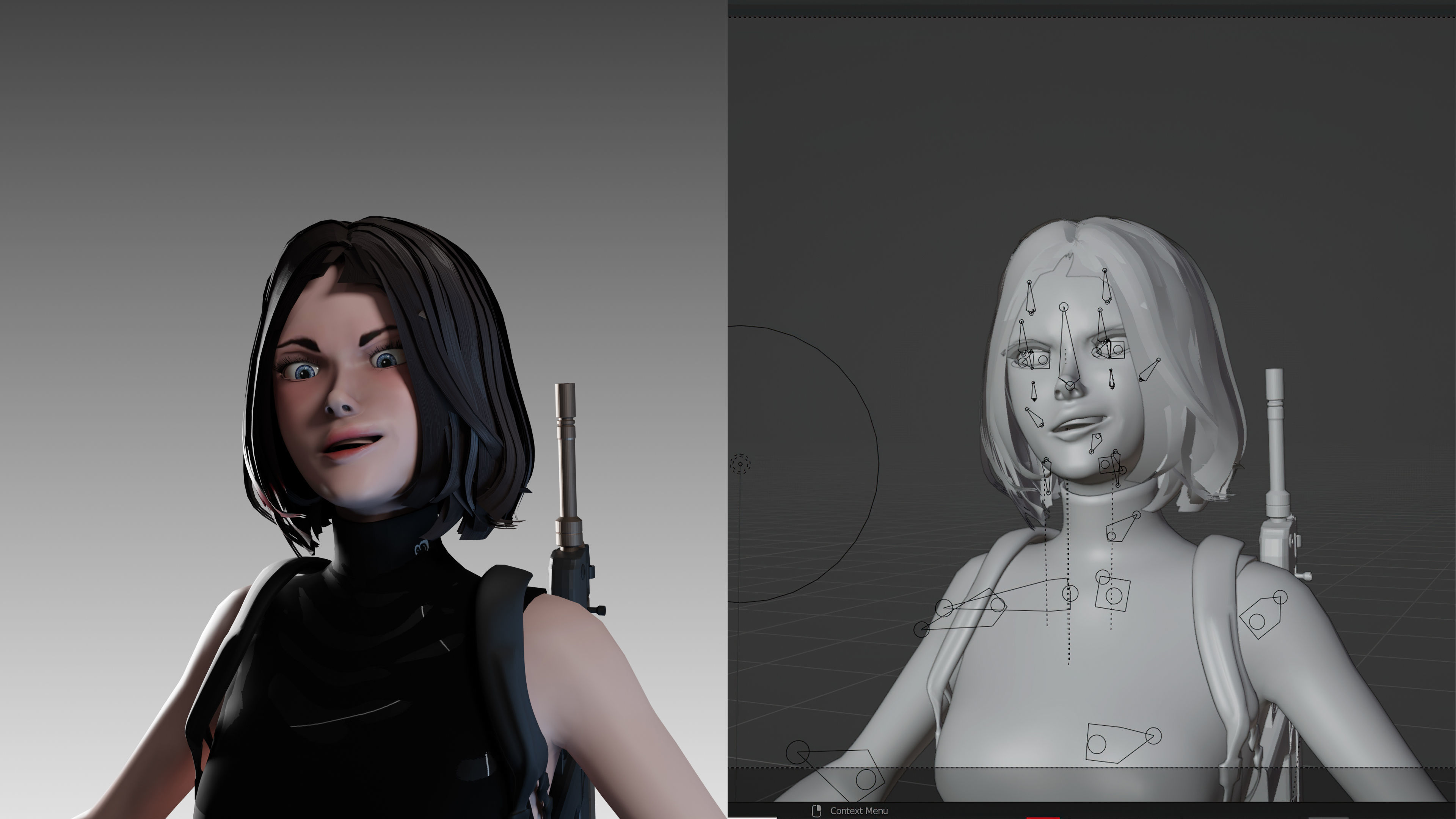 3D model Battle Spec Ops Girl Operator VR / AR / low-poly | CGTrader