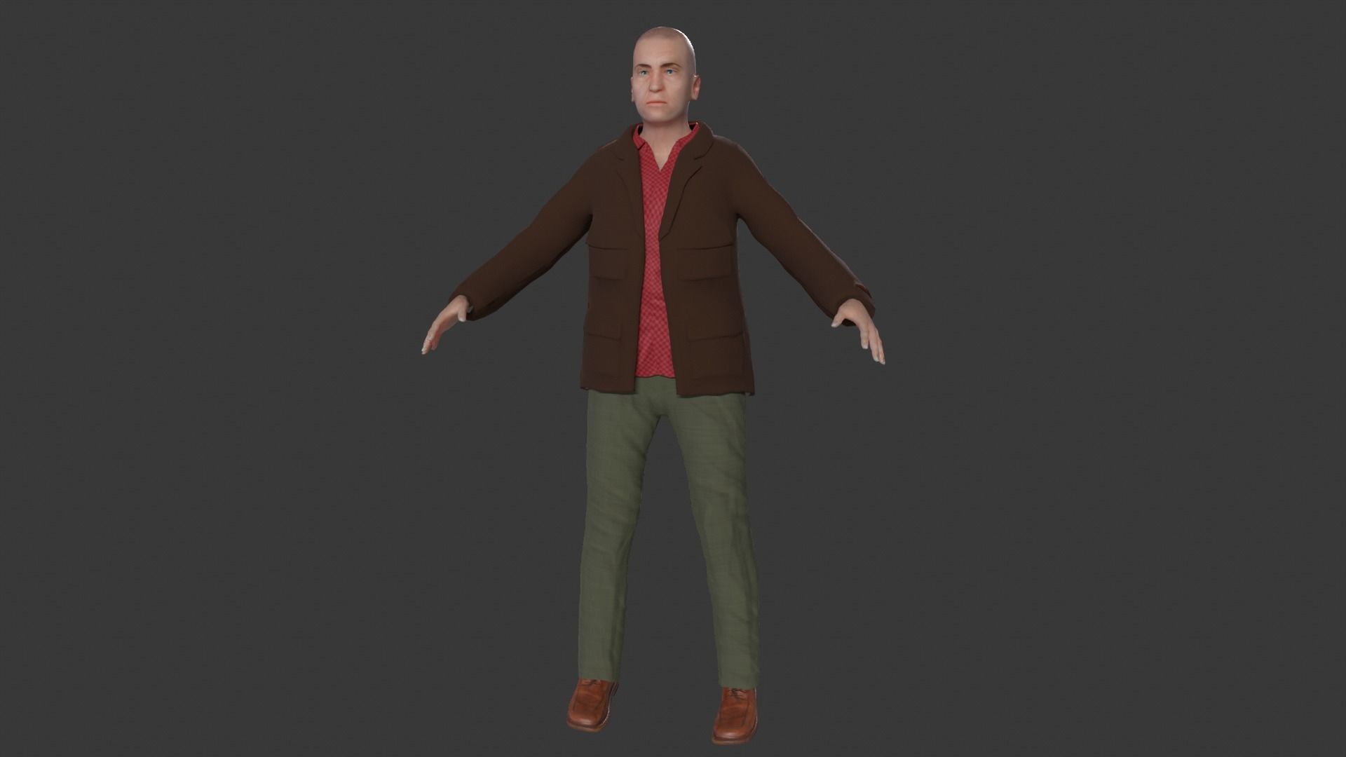 3D model Old men with rig VR / AR / low-poly | CGTrader