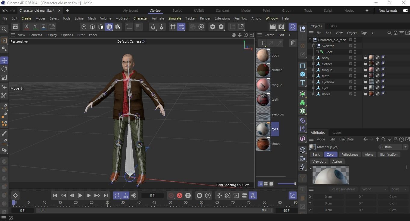 3D model Old men with rig VR / AR / low-poly | CGTrader