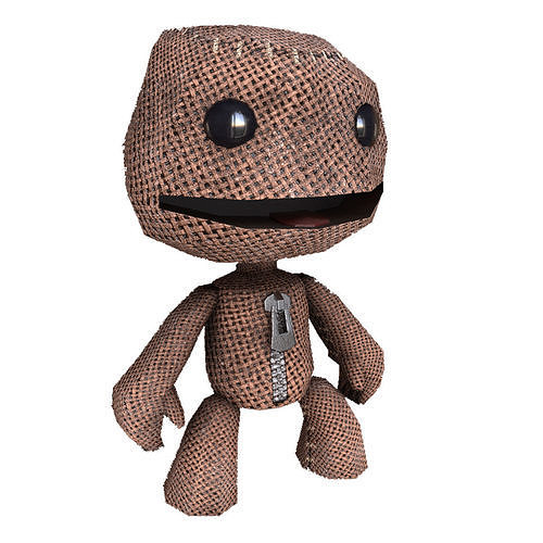 3D model Sackboy 3d Model character from game little big planet VR / AR ...
