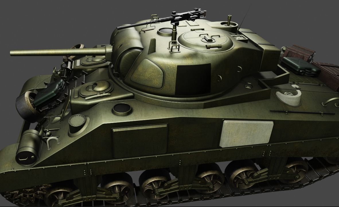 M4 Sherman 3D model | CGTrader