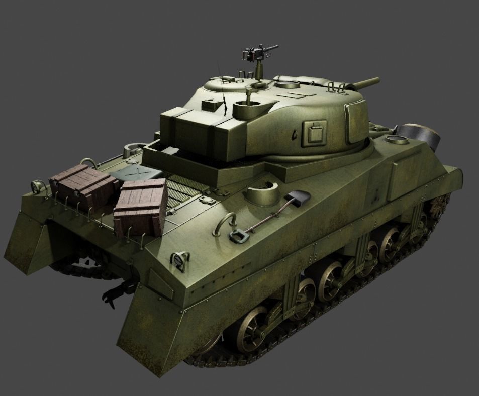 M4 Sherman 3D model | CGTrader