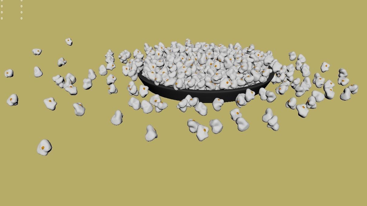Popcorn 3D model cartoon free VR / AR / low-poly 3D model | CGTrader