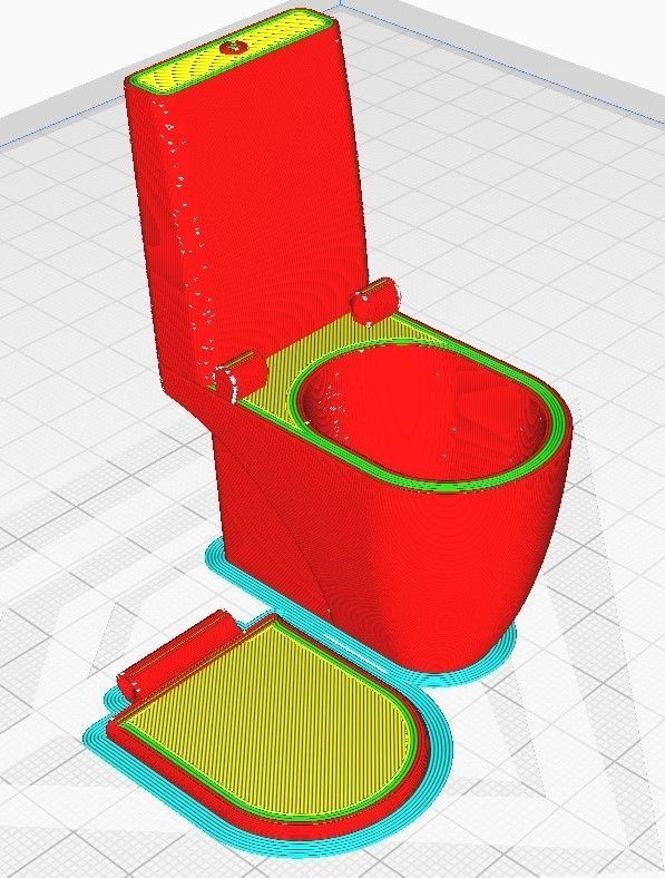 Toilet for 3D printing for a dollhouse 3D model 3D printable | CGTrader