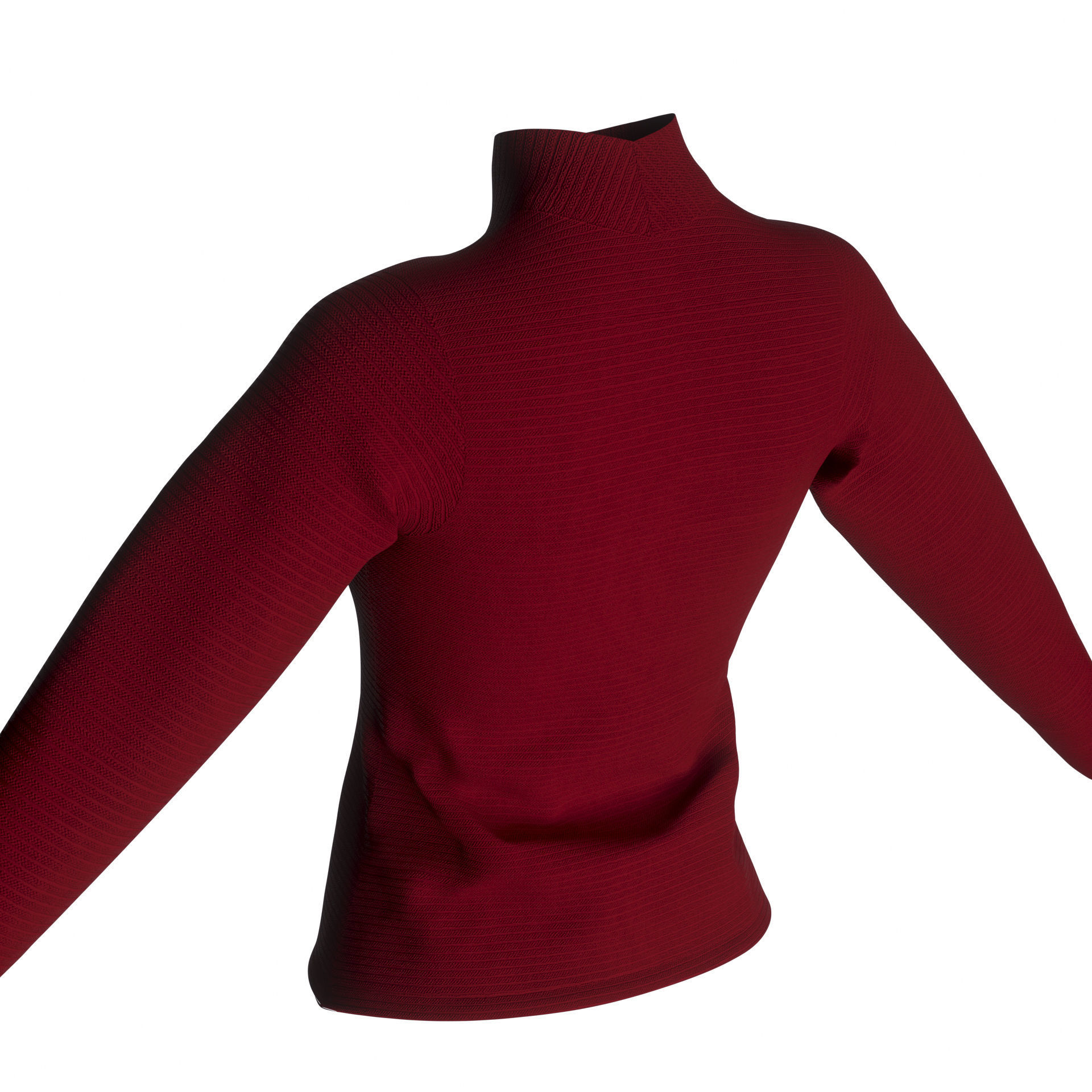Female Turtleneck 3D model | CGTrader