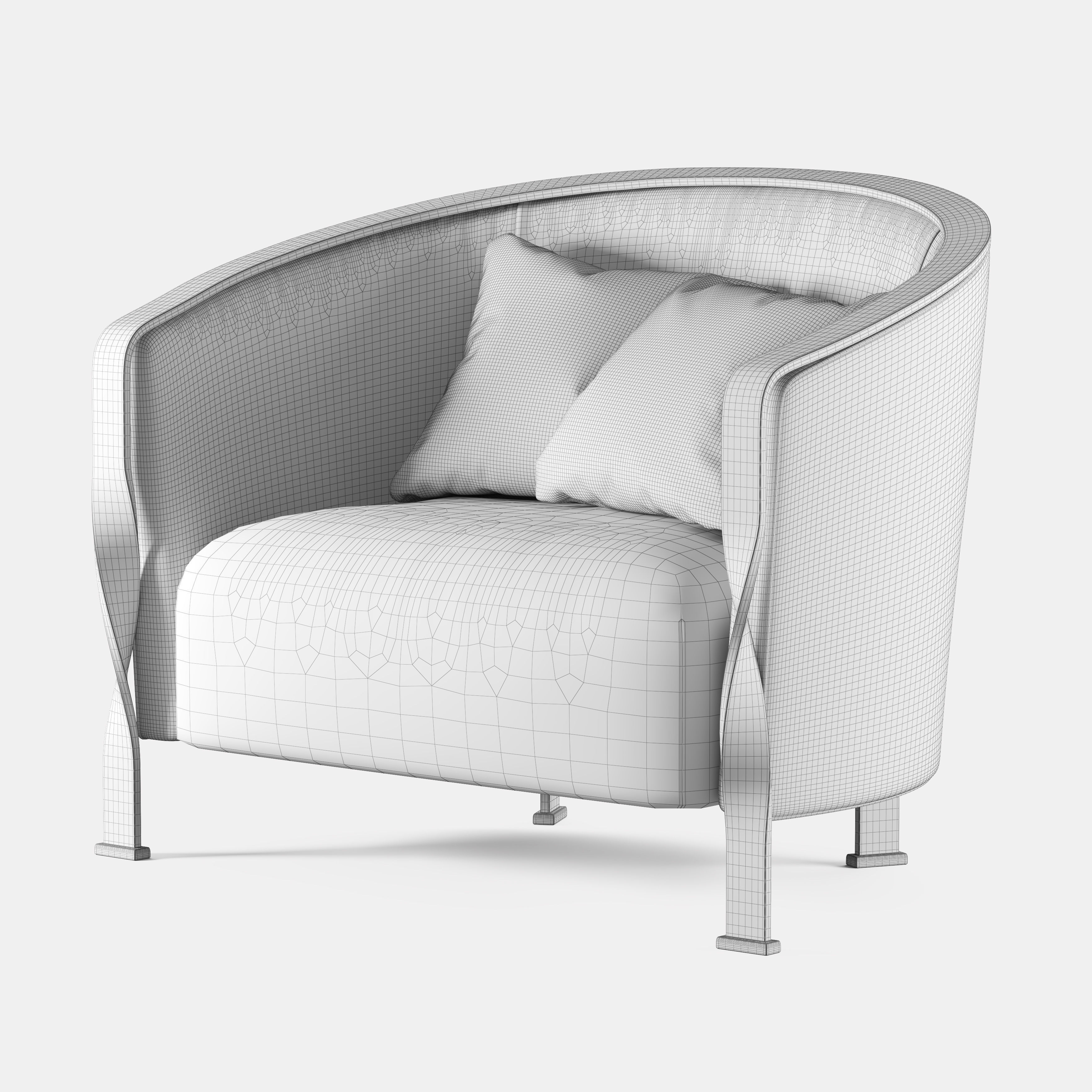 Rugiano Paris Armchair 3D model | CGTrader