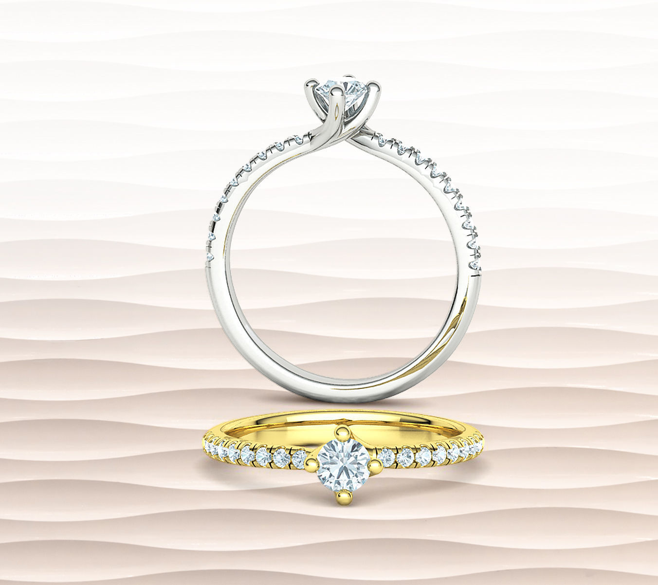 Compass Set Solitaire Rings 3dprint models 3D Model Collection | CGTrader