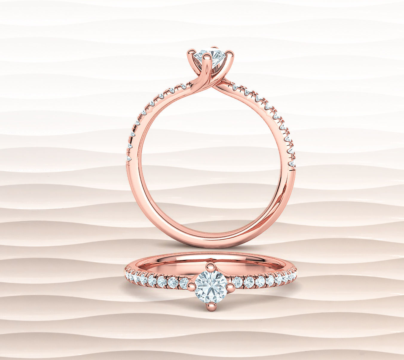 Compass Set Solitaire Rings 3dprint models 3D Model Collection | CGTrader