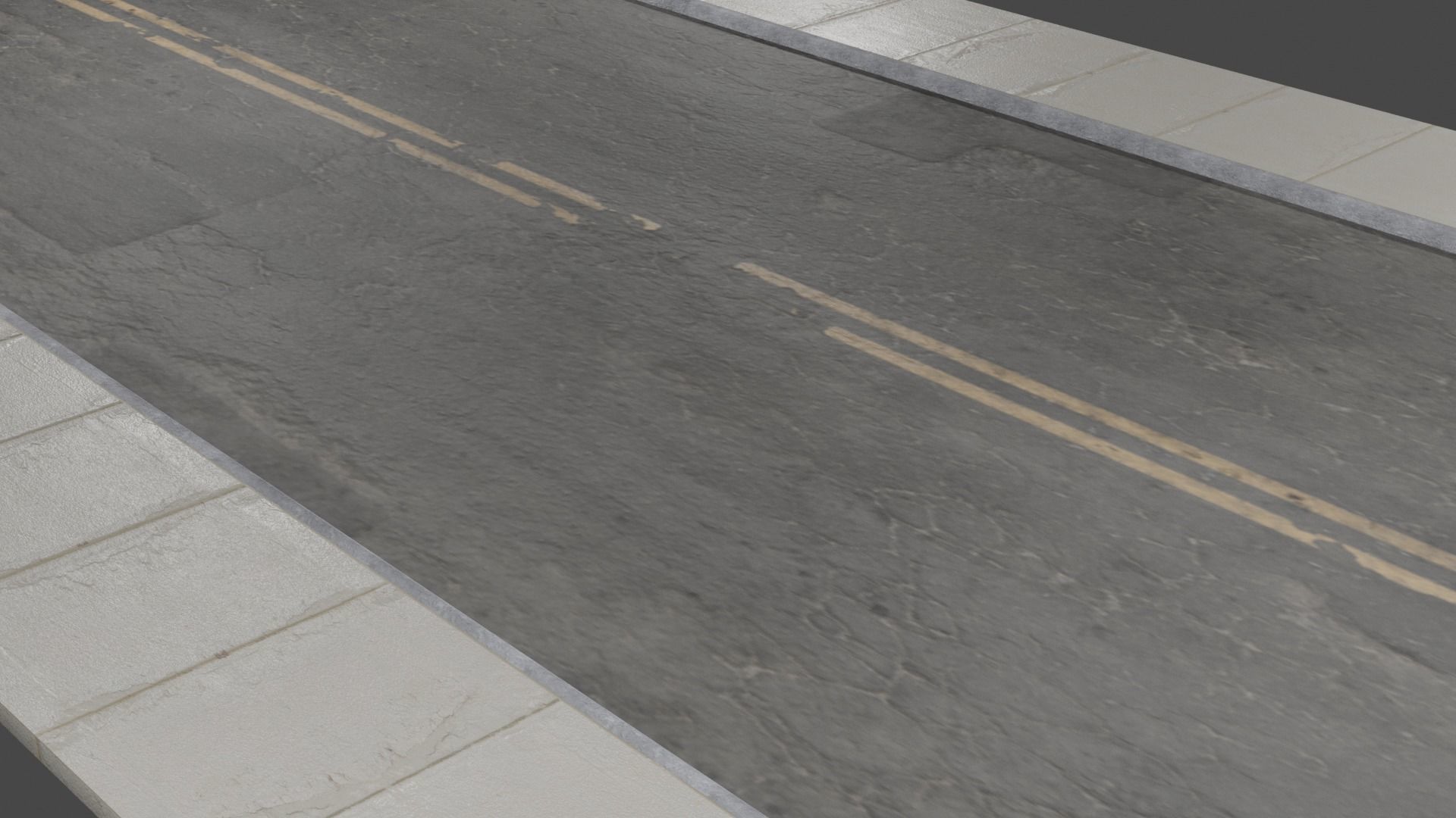 Road Low Poly and Low Textures free VR / AR / low-poly 3D model | CGTrader