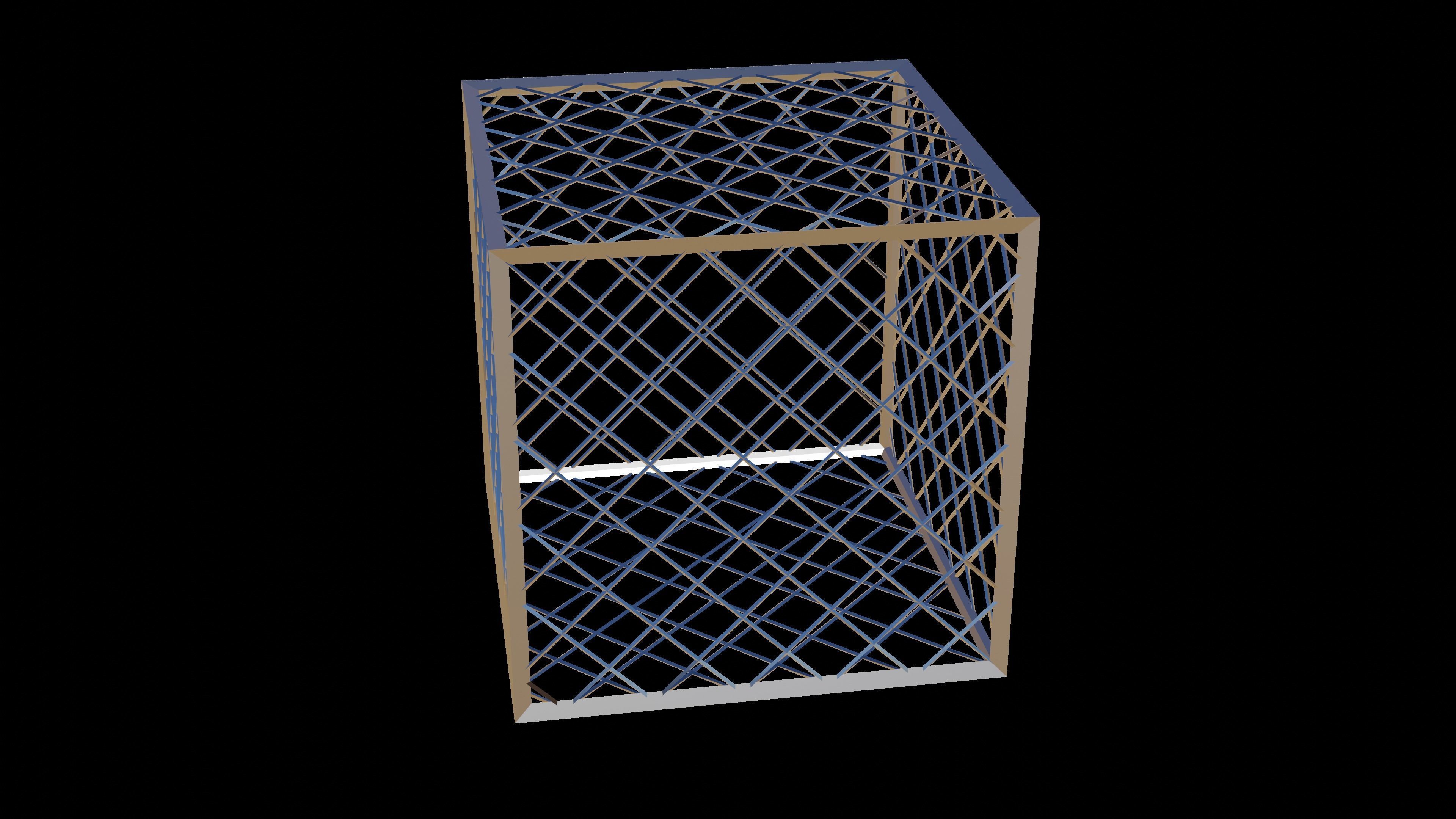 3D model Cubical Cage 3d Model VR / AR / low-poly | CGTrader