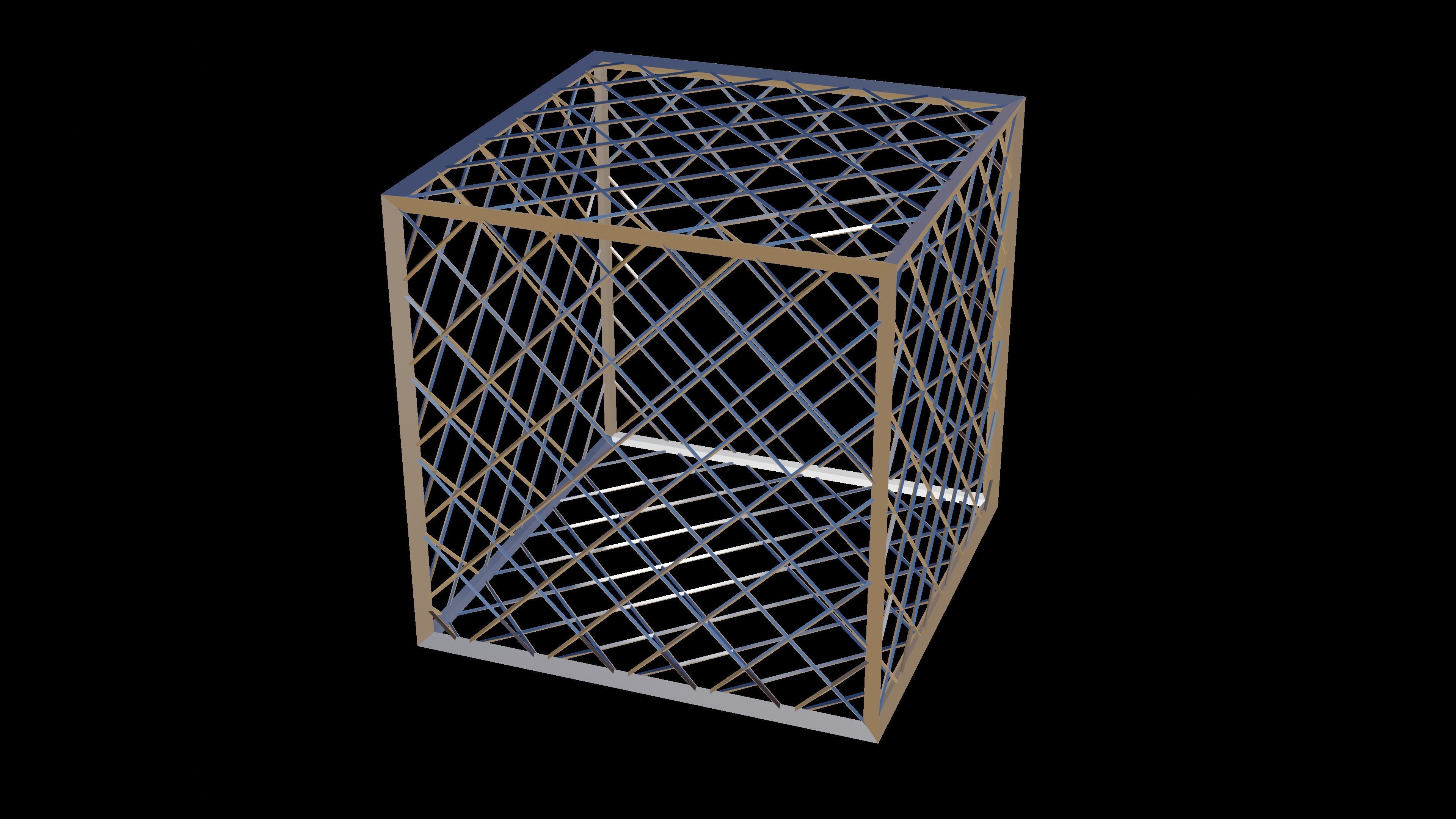 3D model Cubical Cage 3d Model VR / AR / low-poly | CGTrader
