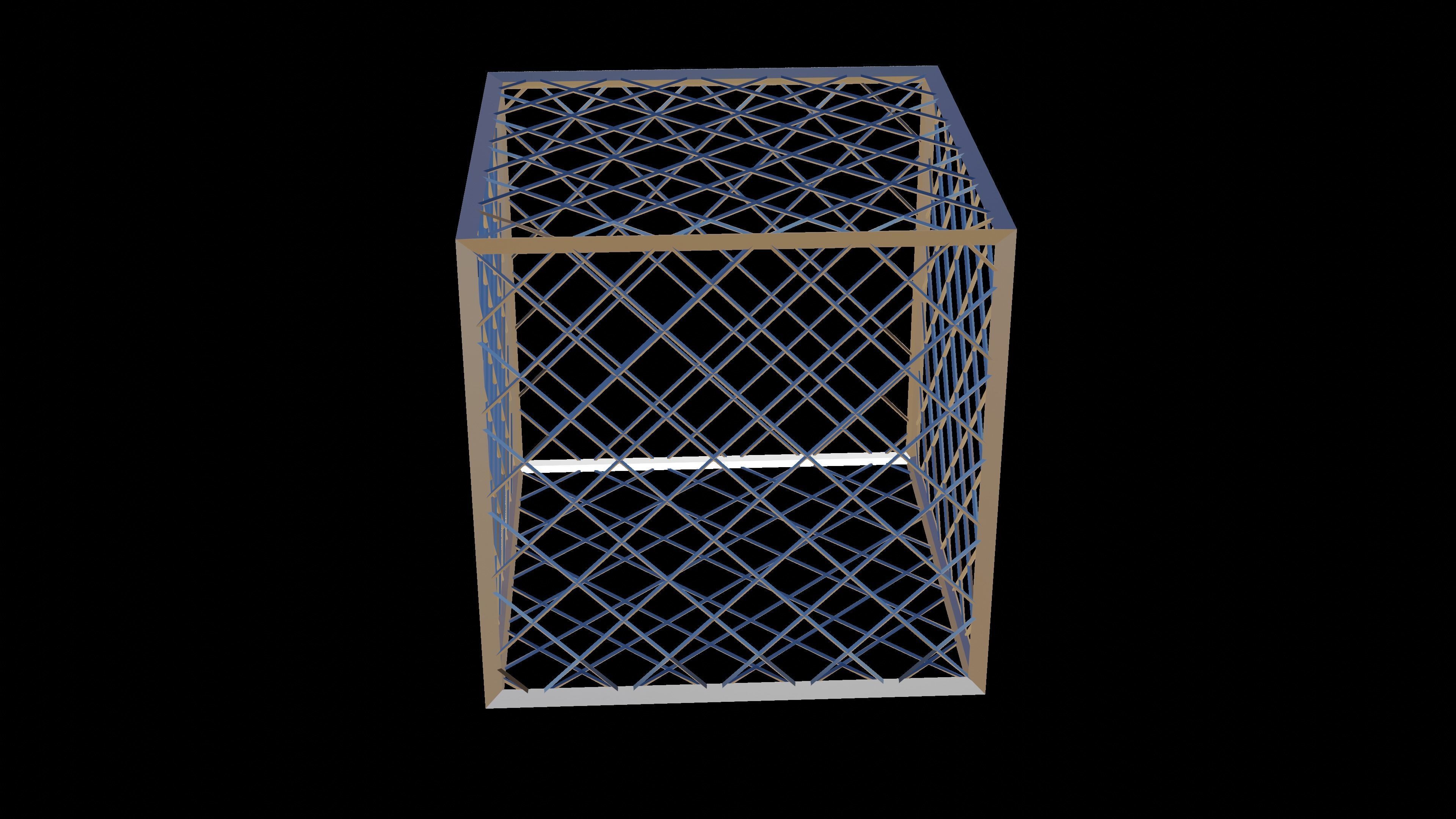 3D model Cubical Cage 3d Model VR / AR / low-poly | CGTrader