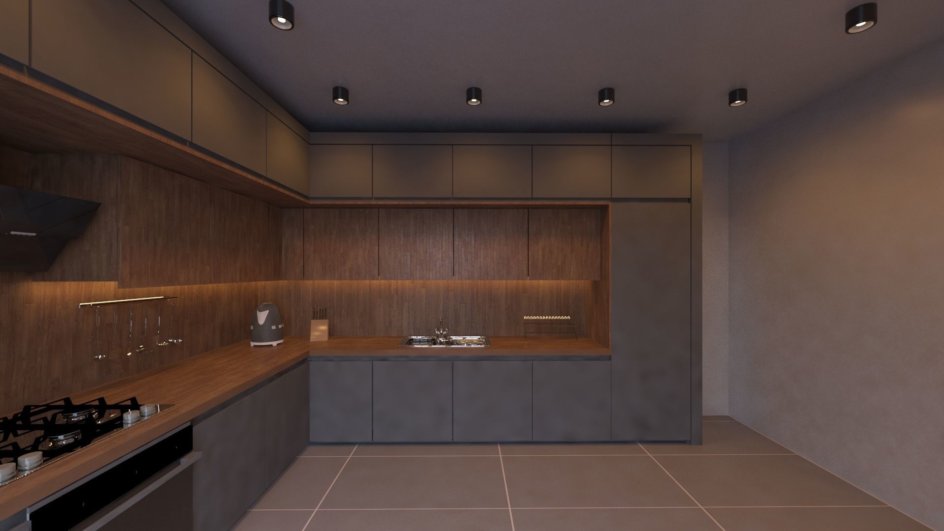 Modern kitchen design 3D model | CGTrader